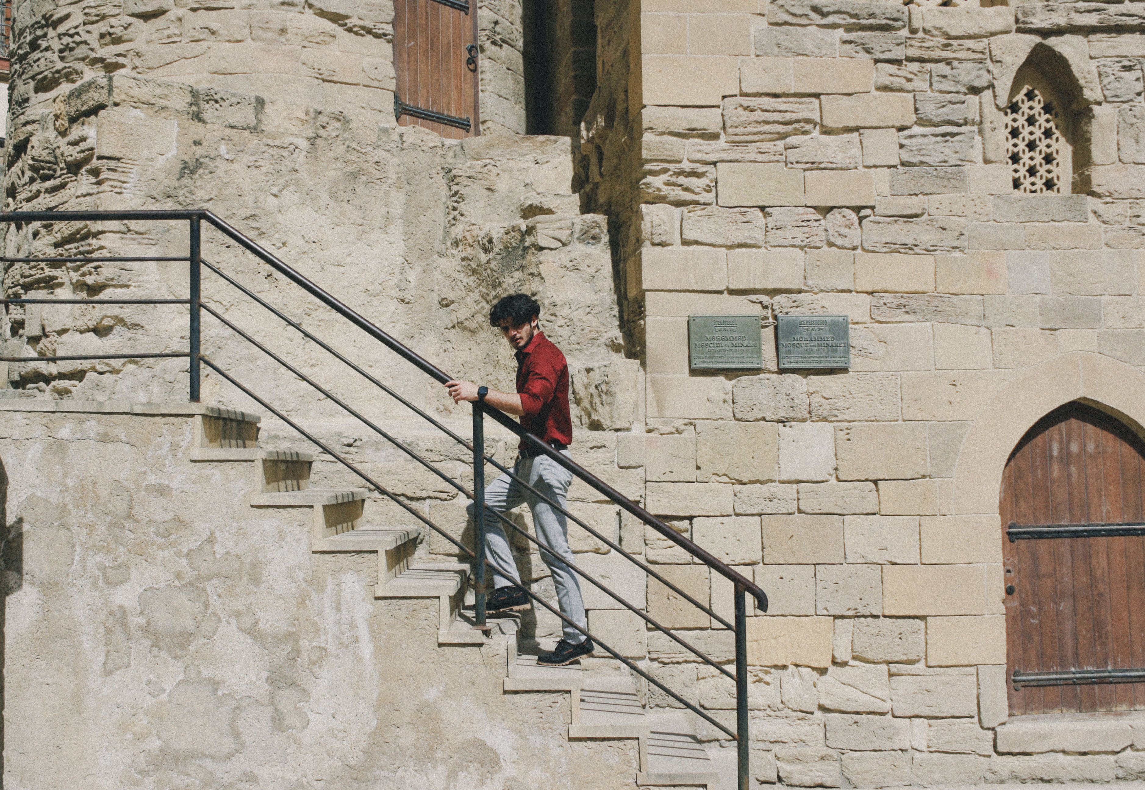 Man Walking Upstairs · Free Stock Photo