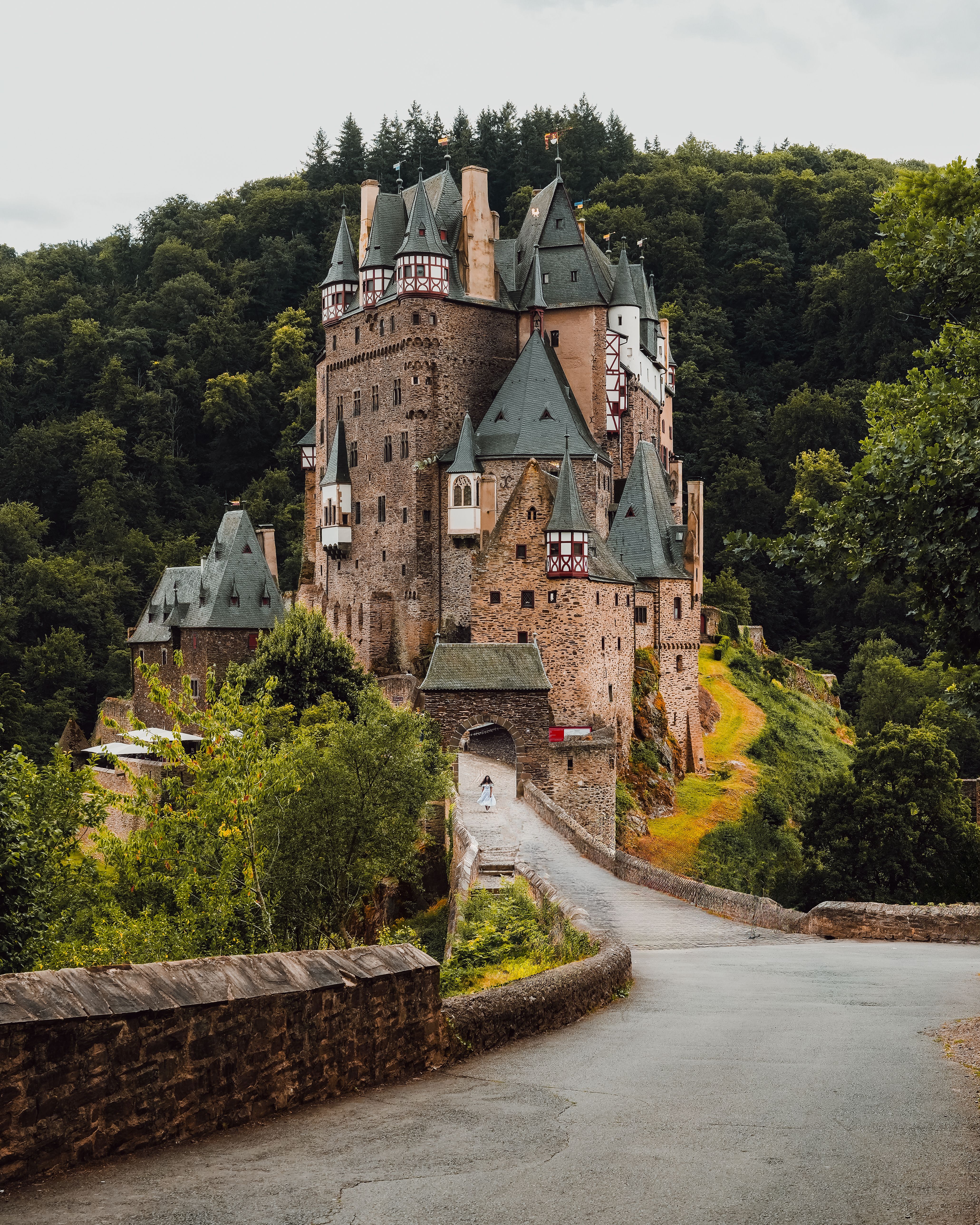 Brown Brick Castle Under Cloudy Sky · Free Stock Photo