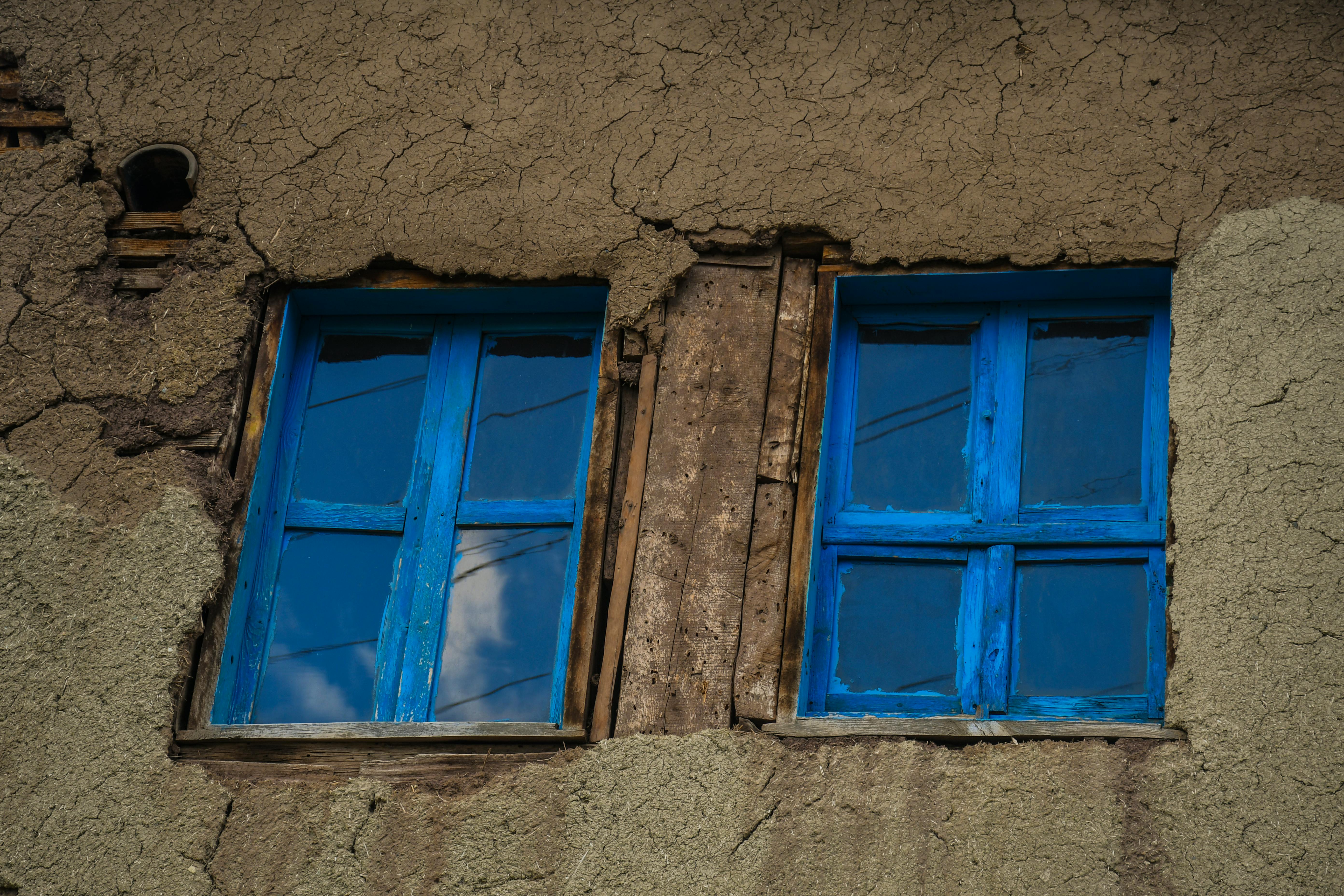 Two Blue Windows · Free Stock Photo