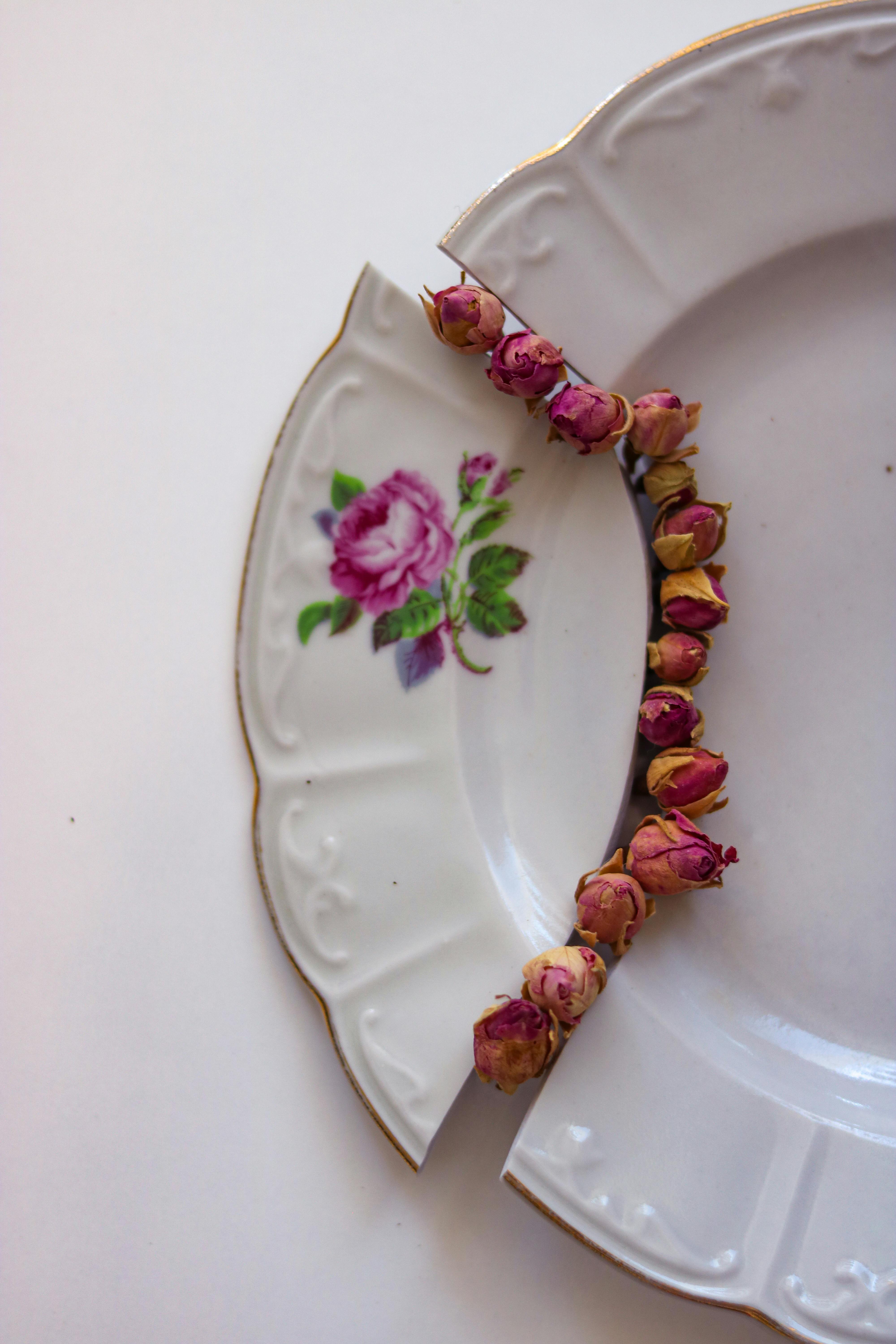 Cup of Cooffe on Broken Plate · Free Stock Photo