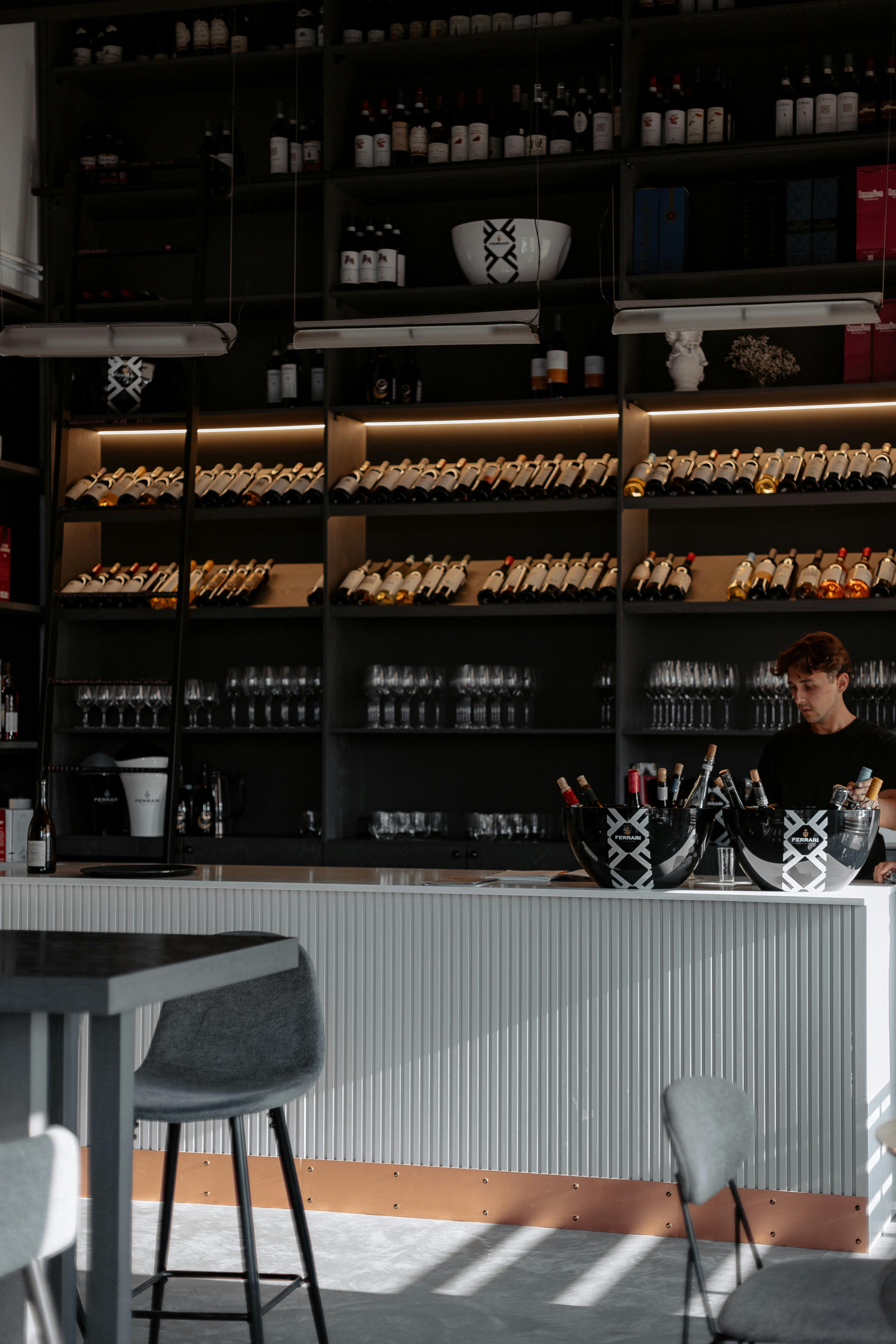 Man behind Bar Counter · Free Stock Photo