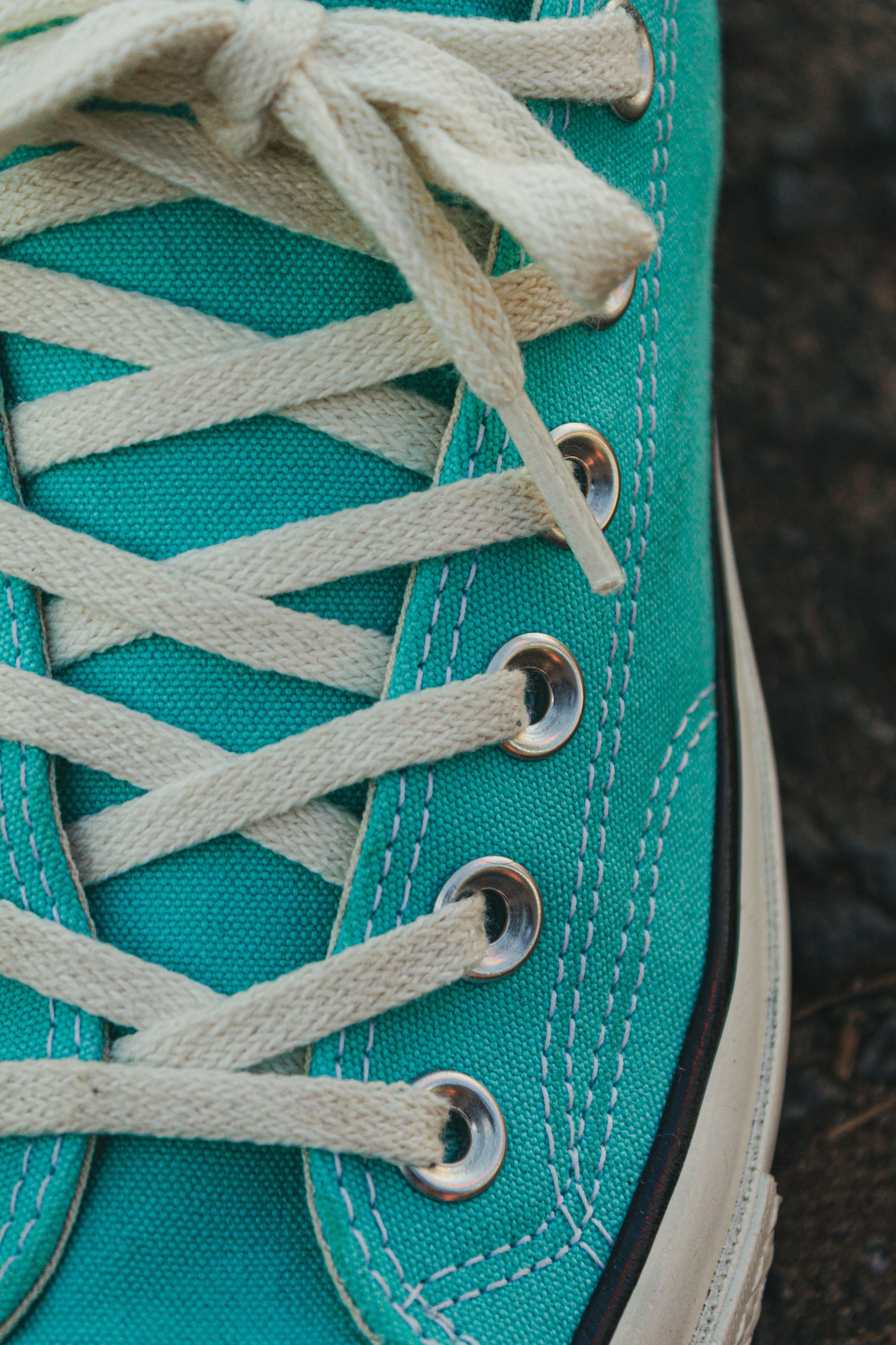Pair of Blue Low-top Shoes · Free Stock Photo