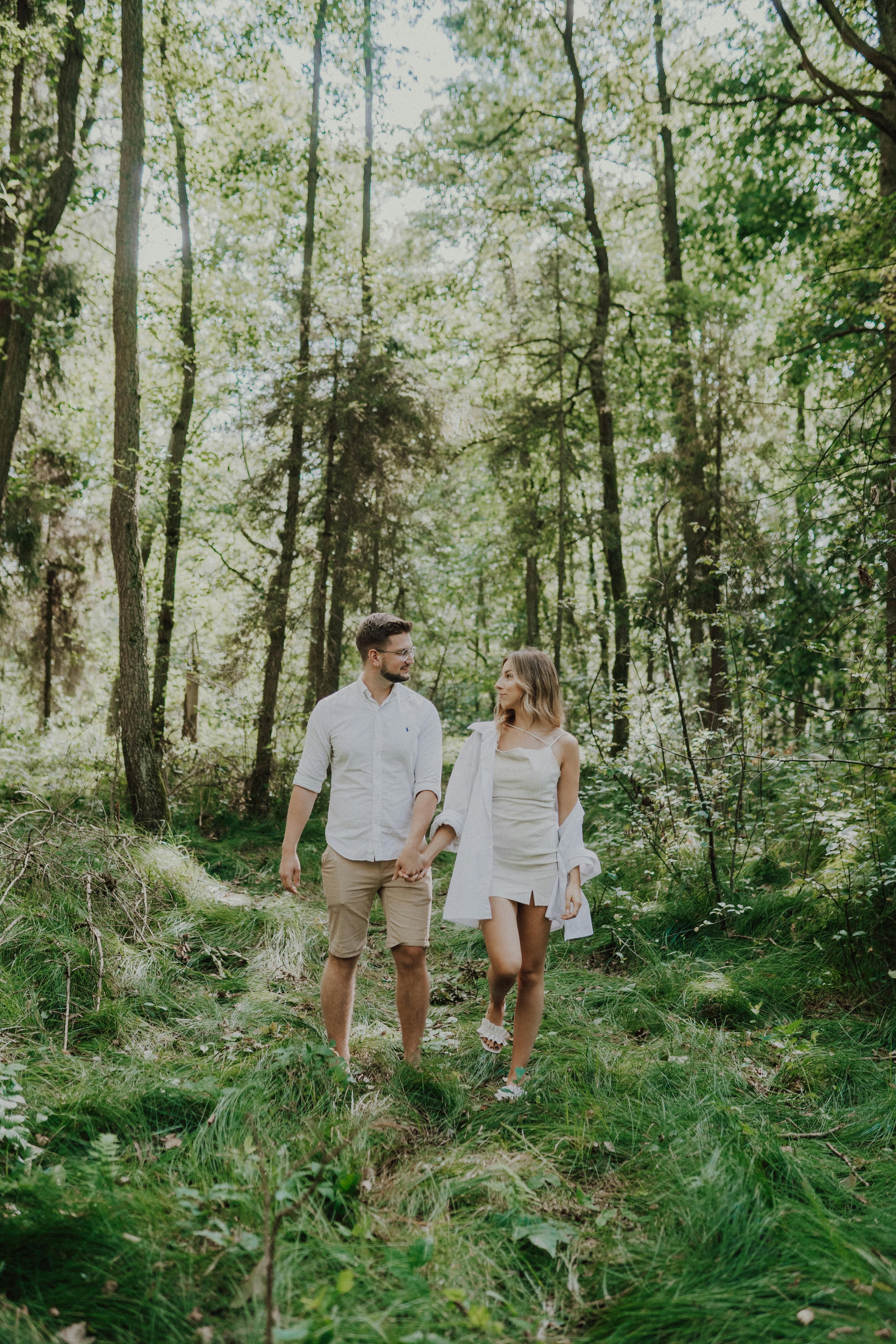 Couple in a Forest · Free Stock Photo