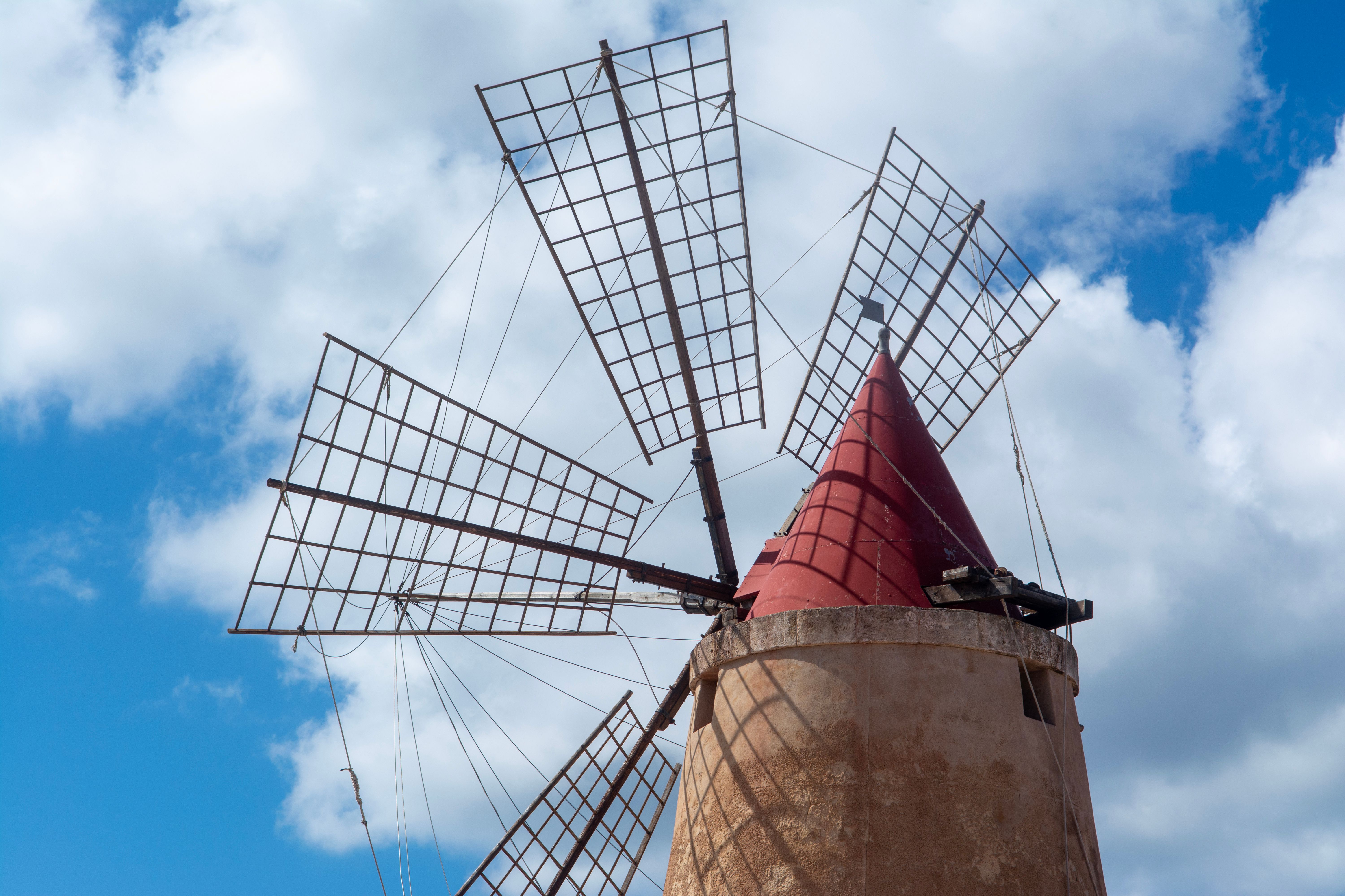 Top of Vintage Windmill · Free Stock Photo