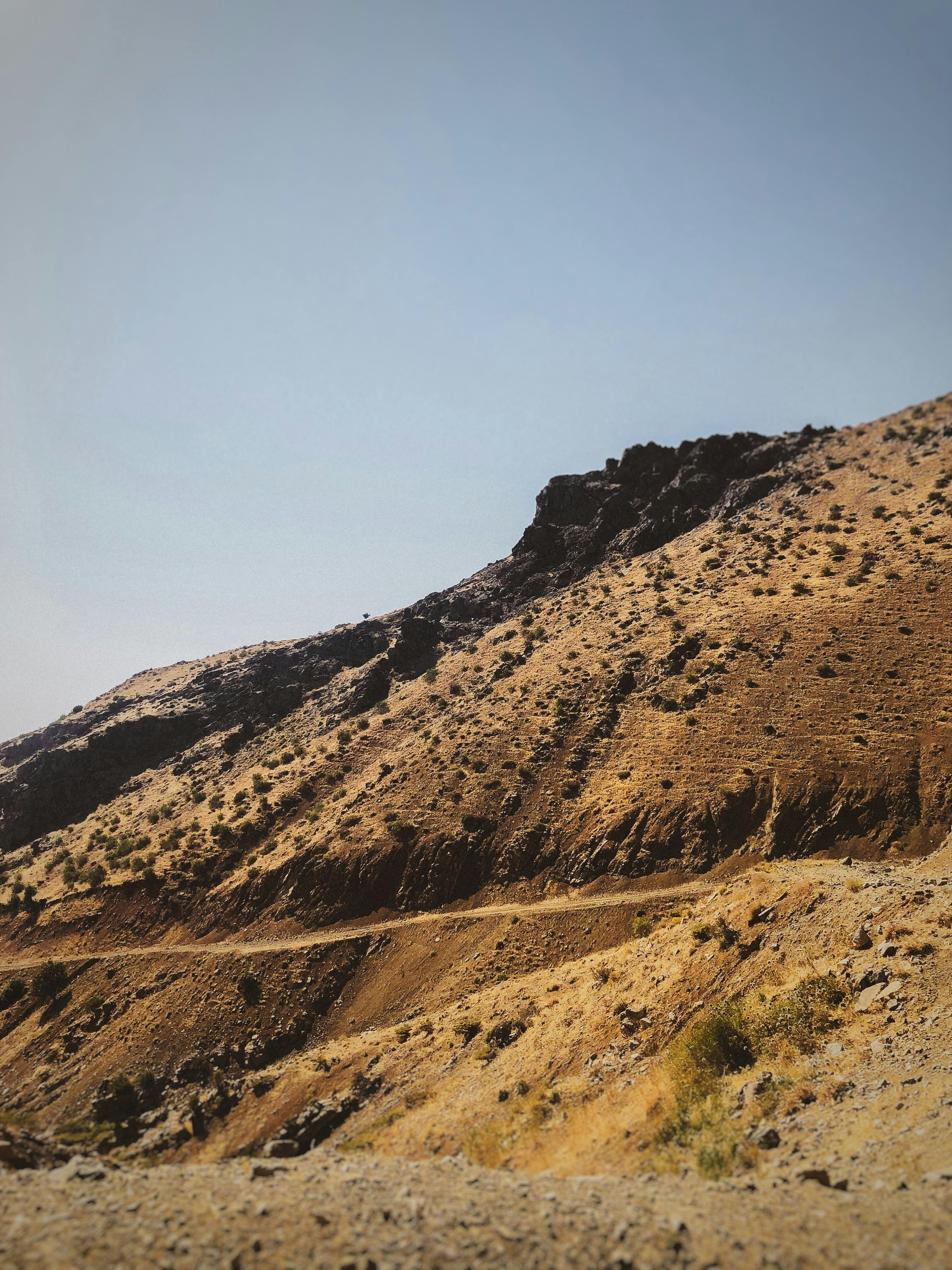 Barren Hill with Rocks · Free Stock Photo