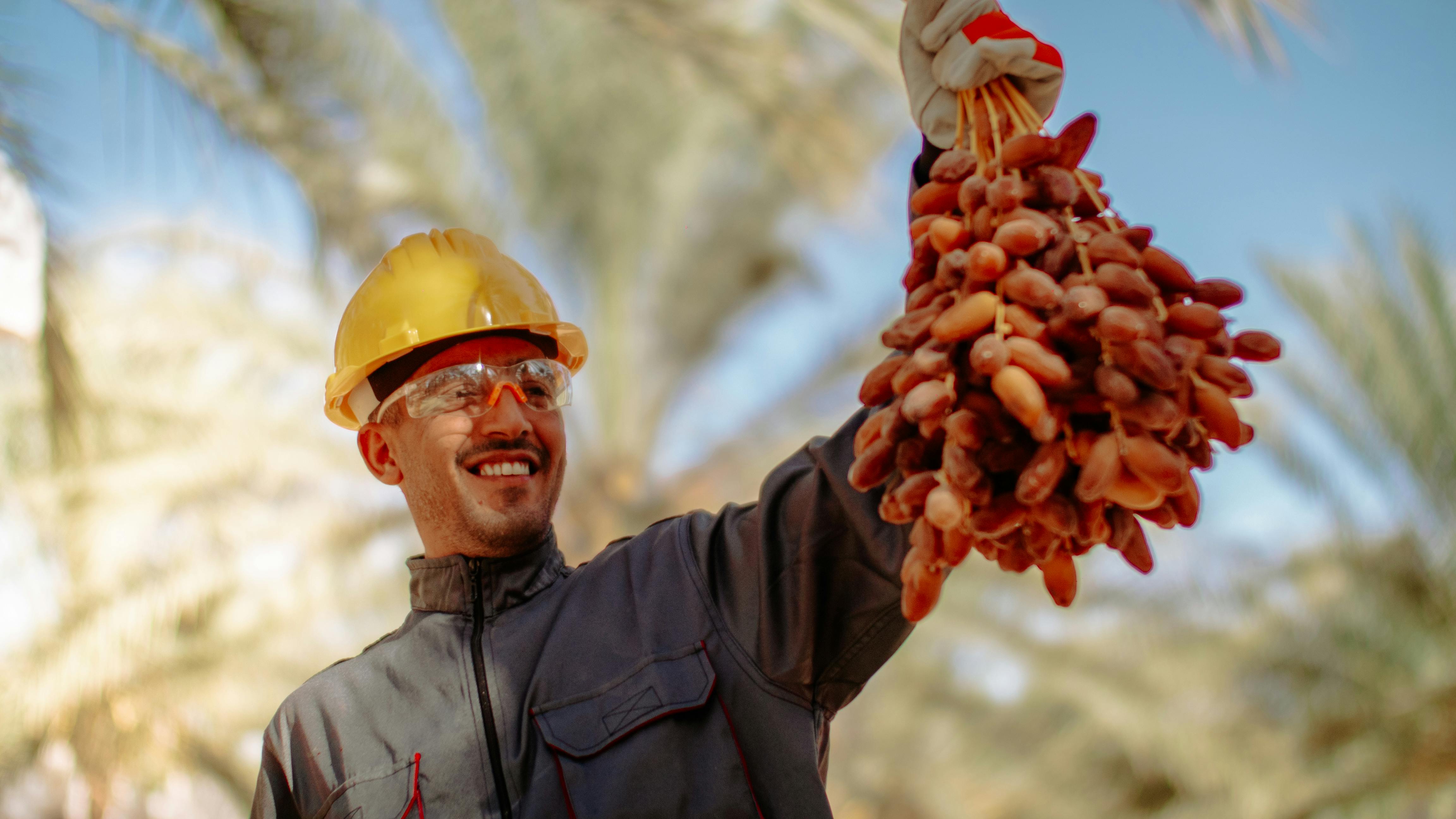 Smiling Worker Holding Food · Free Stock Photo