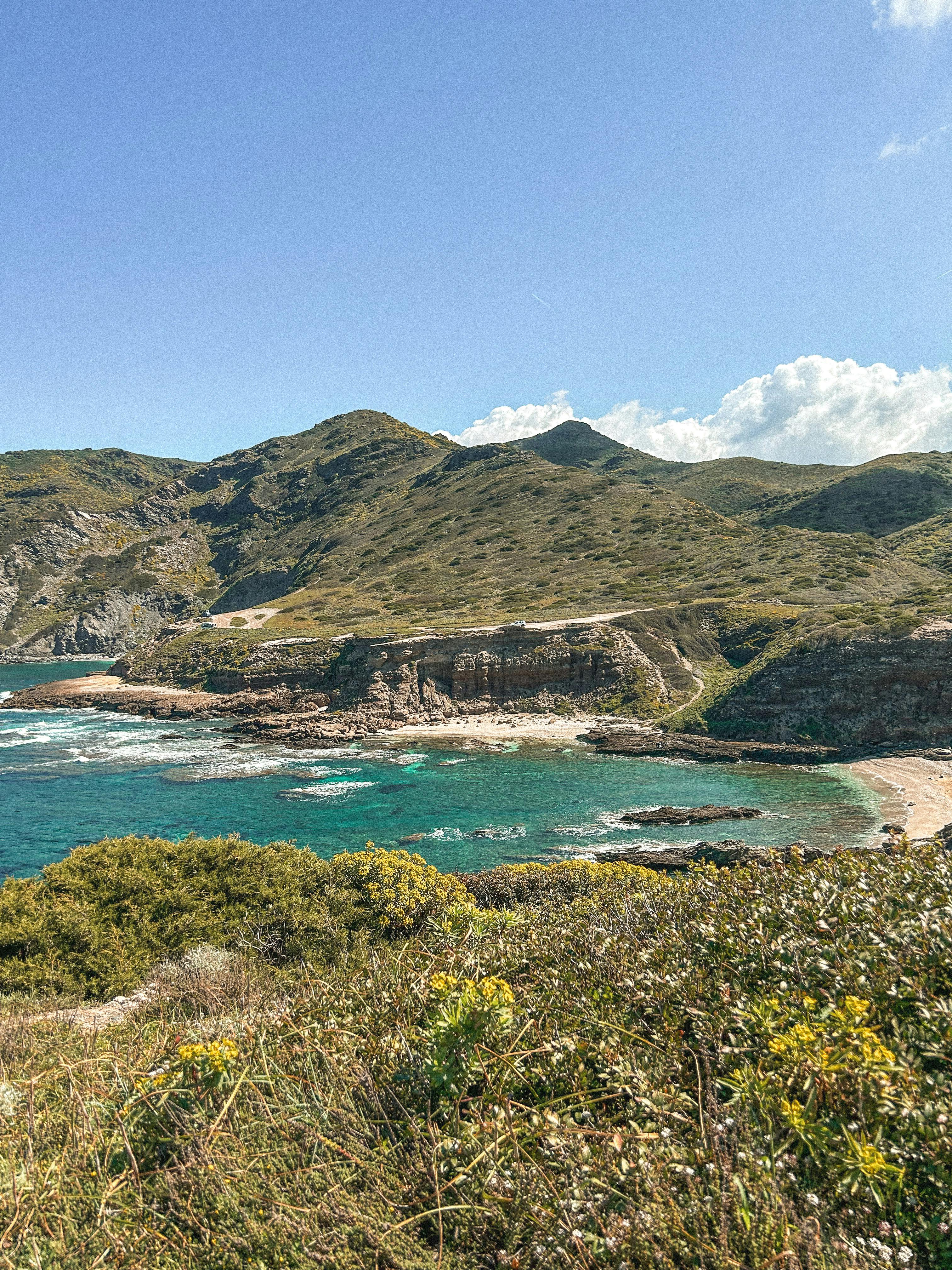 Sunlit Bay on Sea Coast · Free Stock Photo
