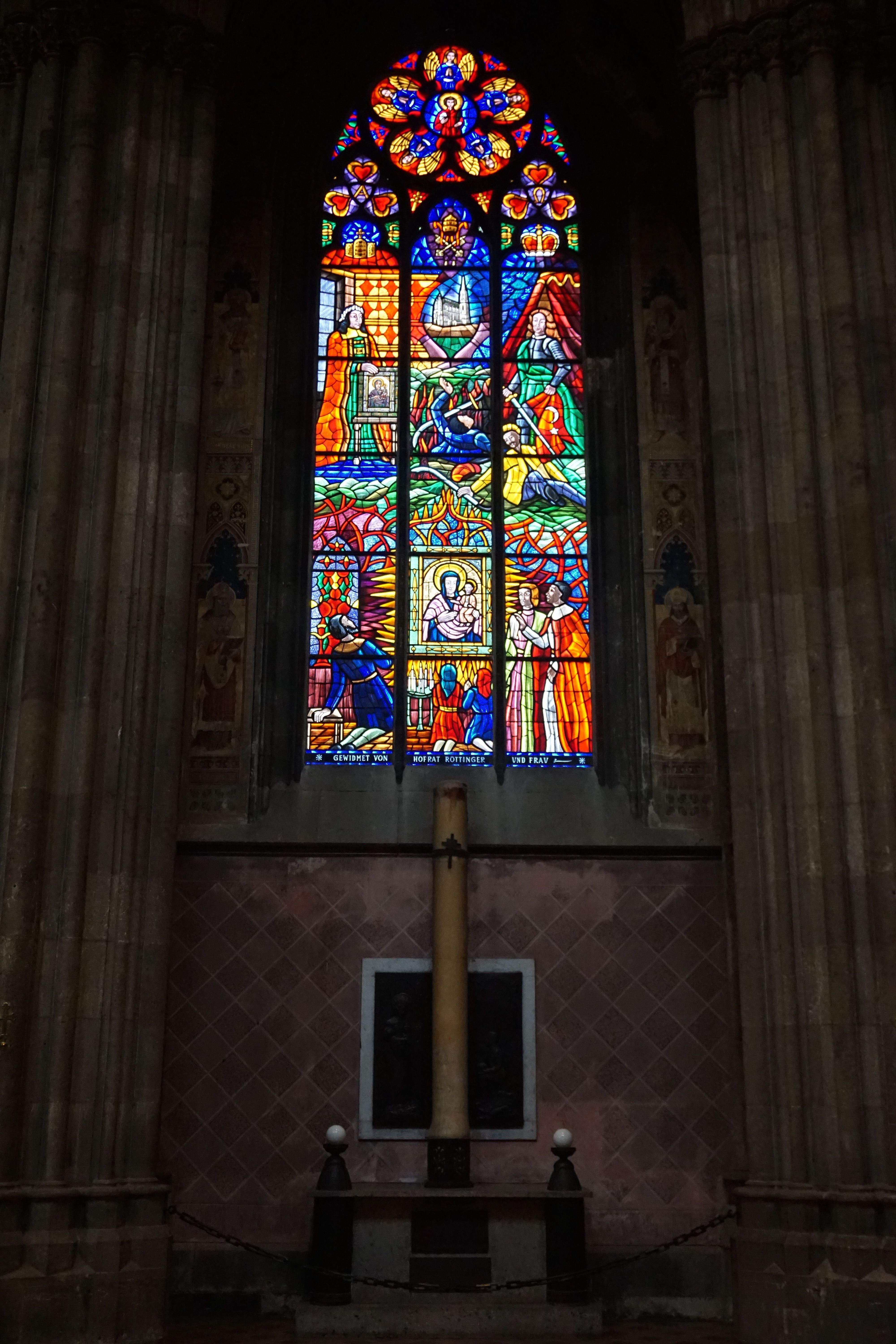 Stained Glass Window of Votivkirche, Vienna, Austria · Free Stock Photo