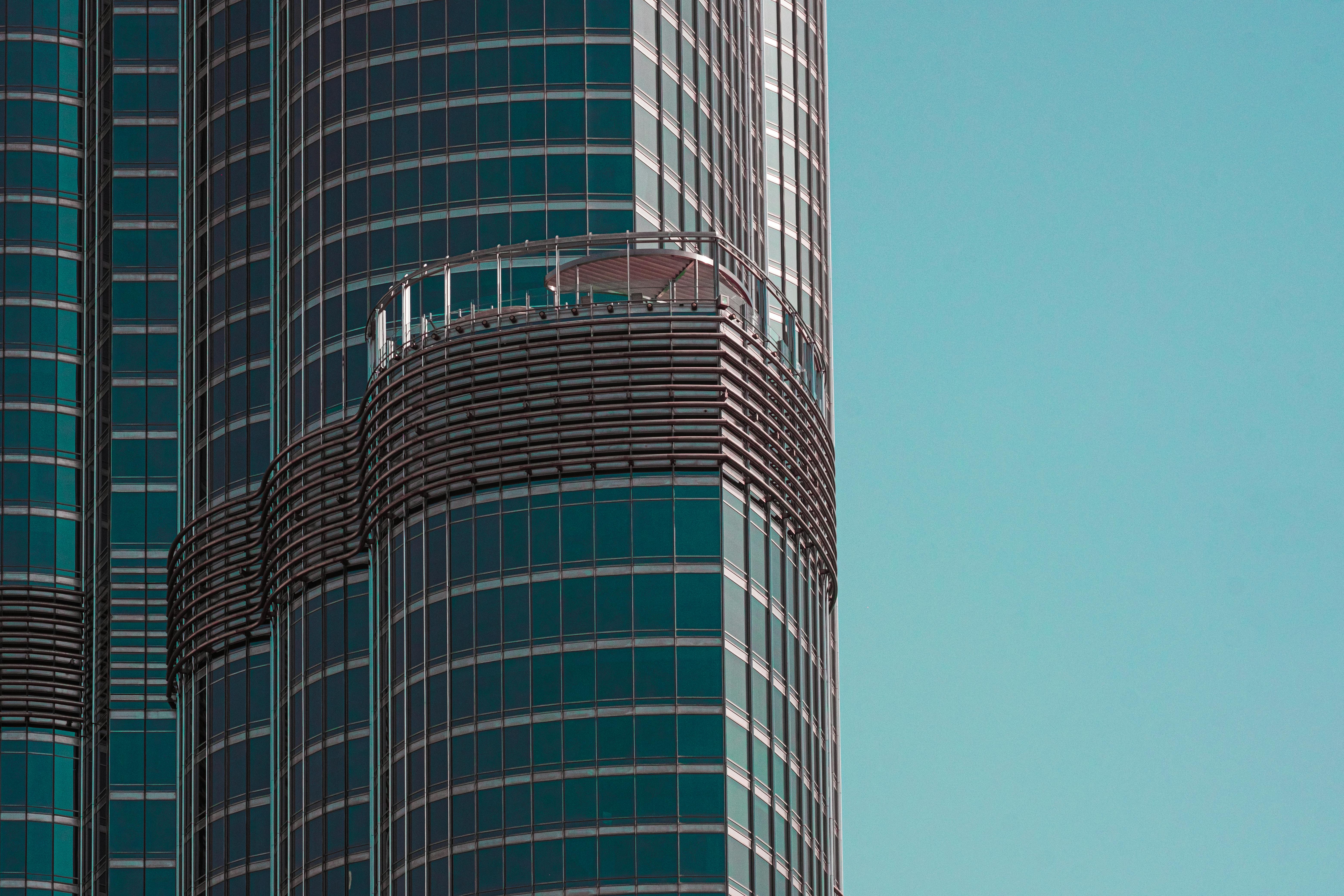 Modern High-Rise Residential Building with a Roof Terrace, Qorner Tower ...