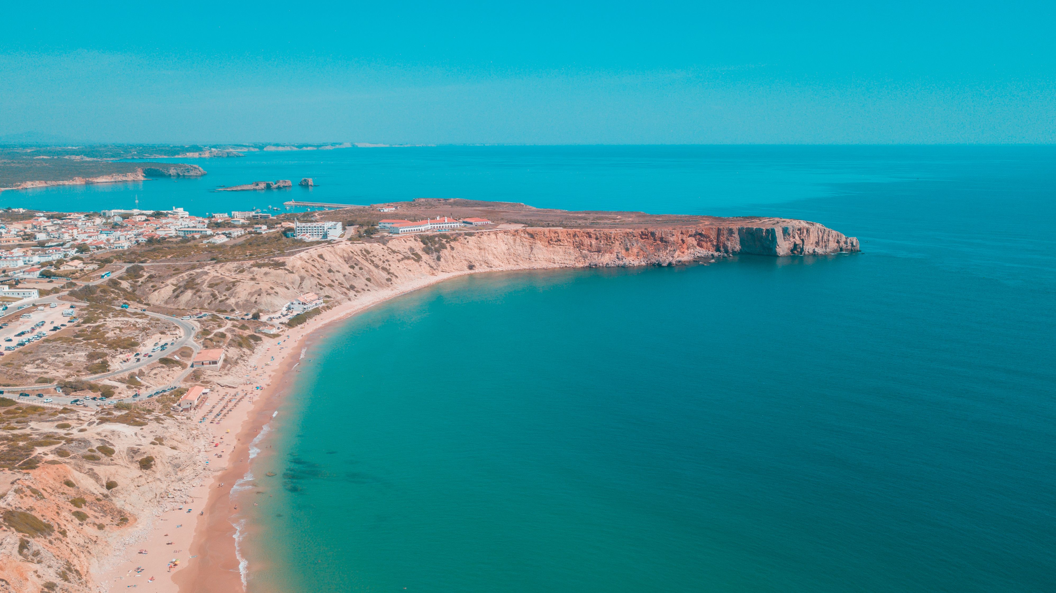 Sea Shore with Beach and Cliff · Free Stock Photo