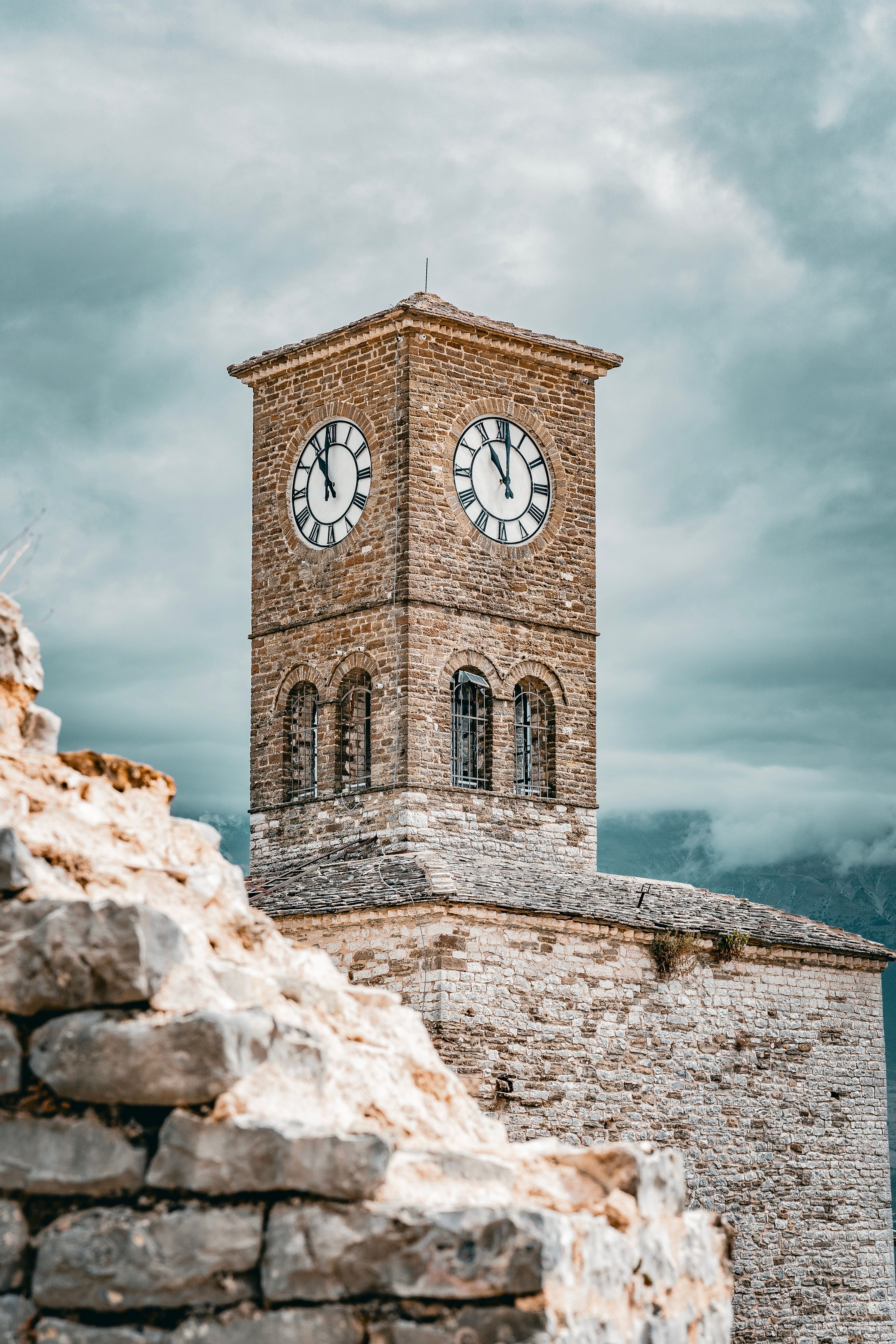 Long Stairs of a Historic Building Made of Stone Blocks · Free Stock Photo