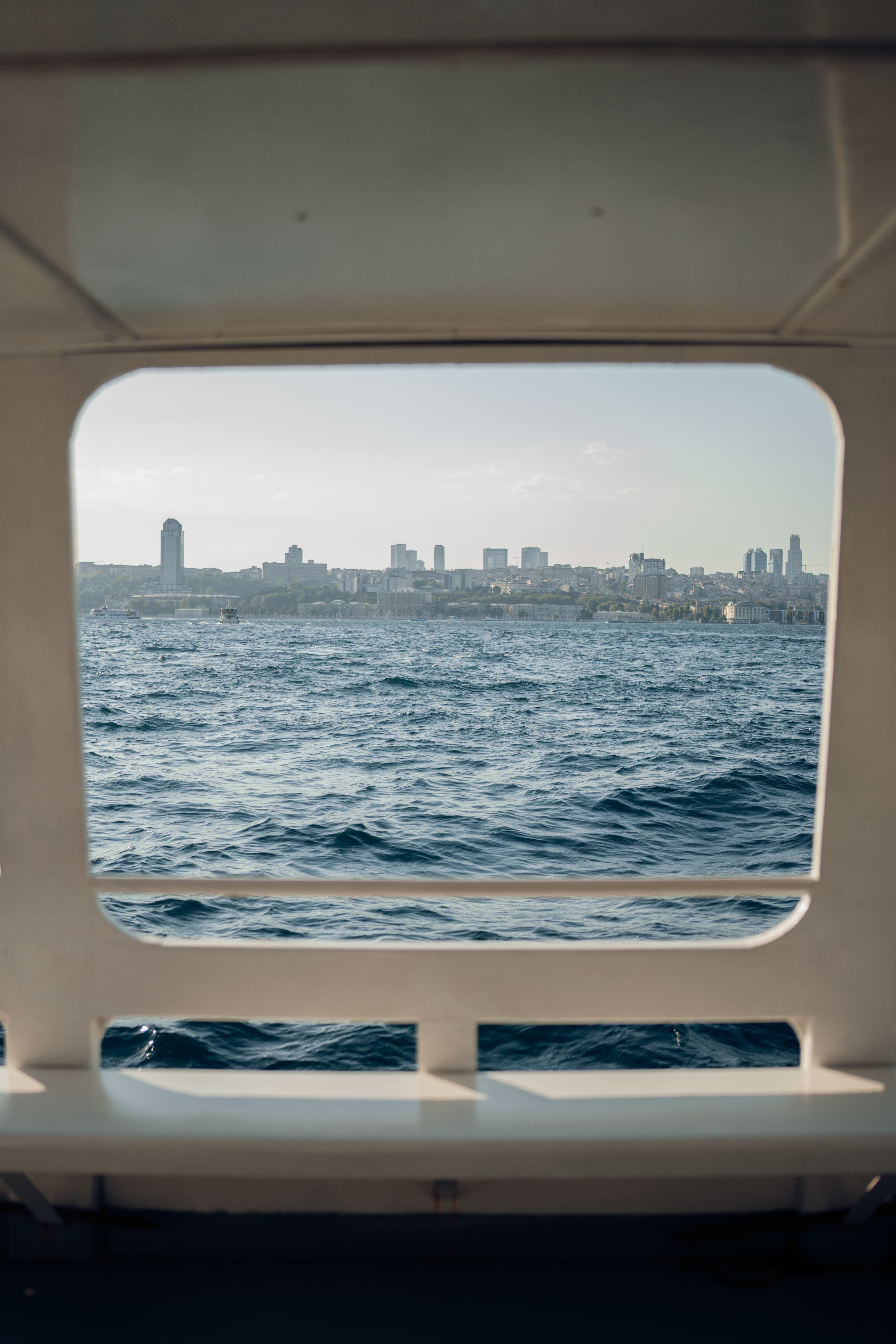 Cityscape of Istanbul from Ferry Window · Free Stock Photo