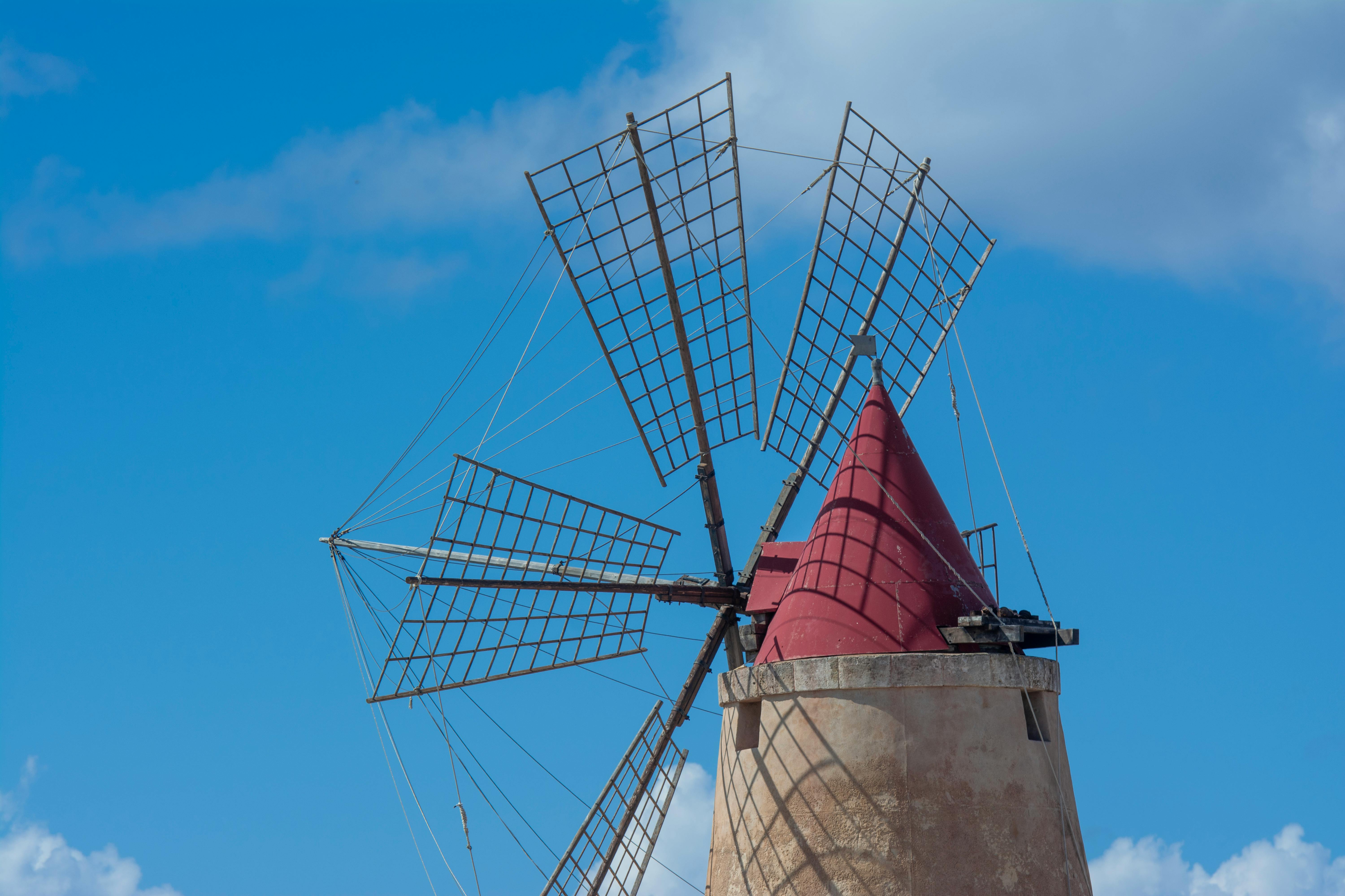 Old Fashioned Windmill in Seaside · Free Stock Photo