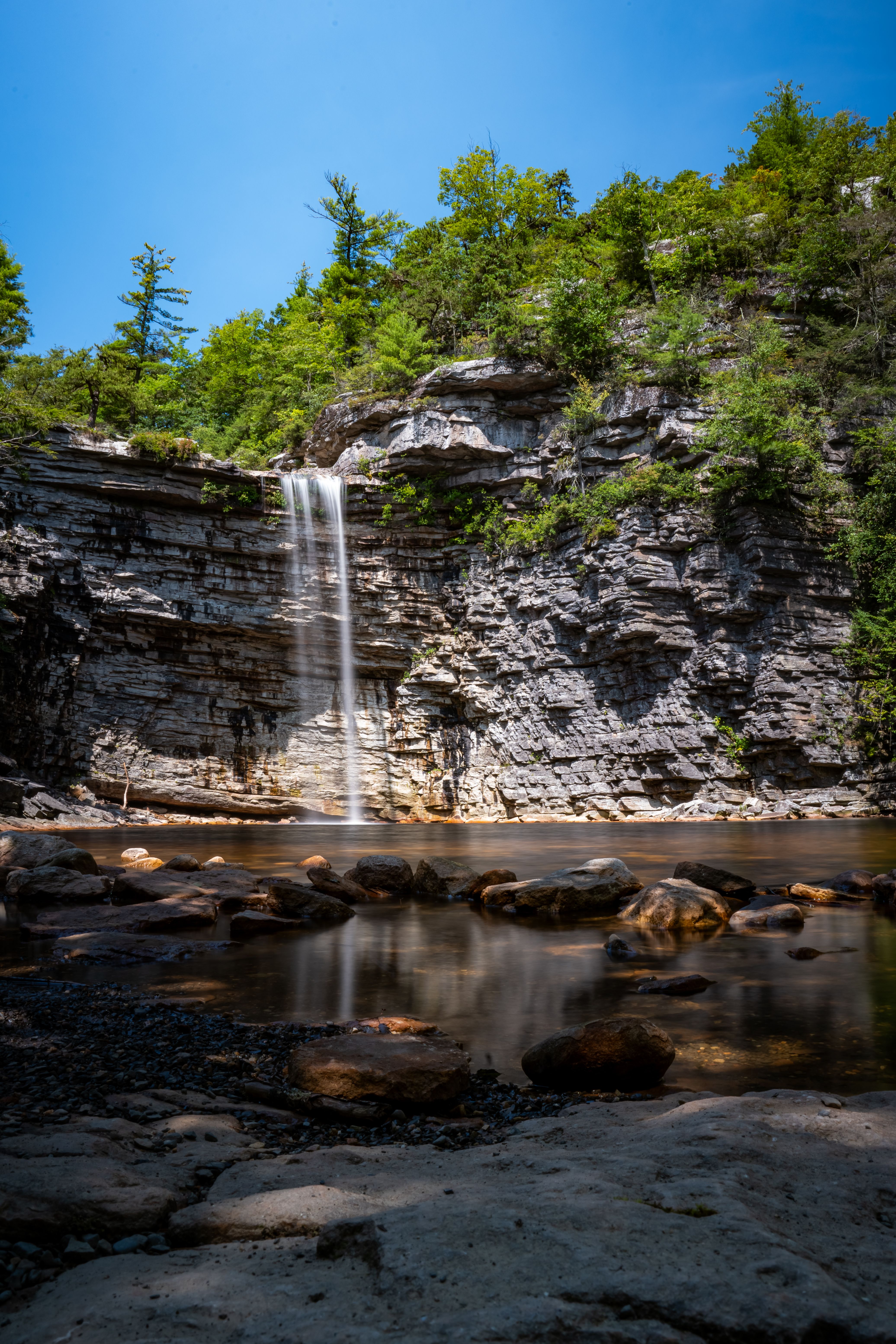 Waterfall on a Cliff in New York State · Free Stock Photo