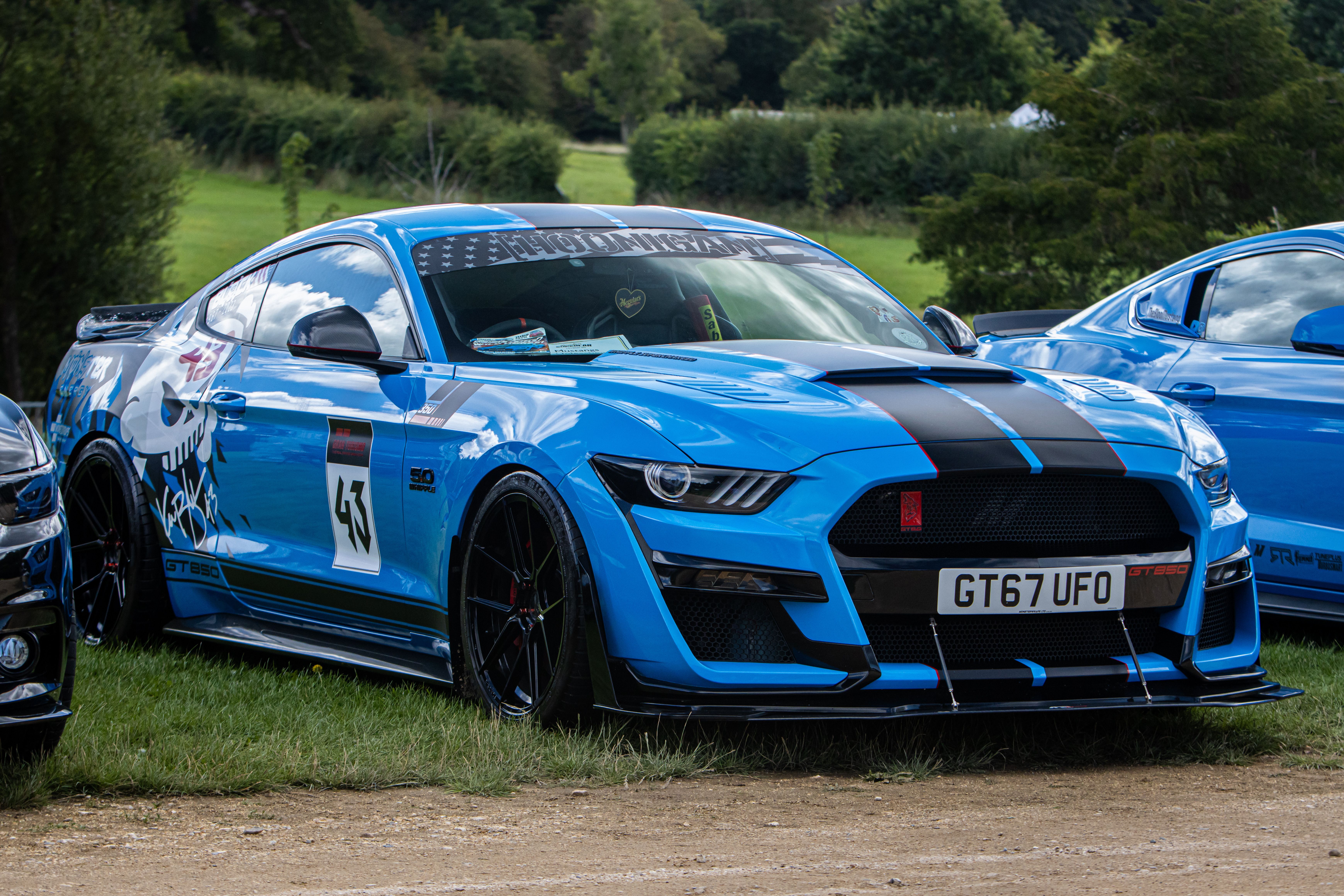 Blue Sport Car by the Street · Free Stock Photo