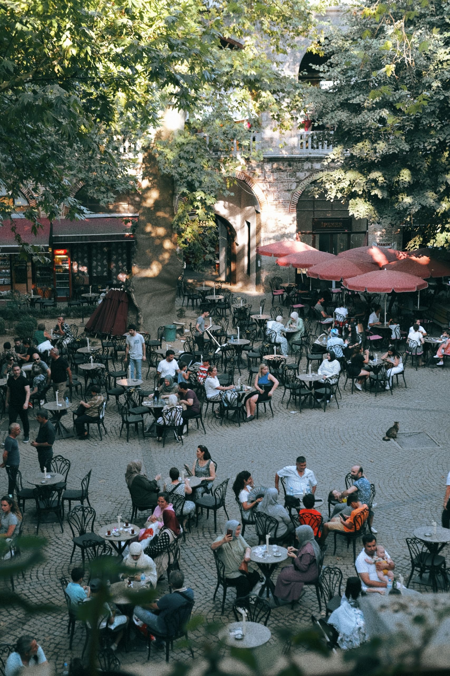 Cafe on Town Square · Free Stock Photo