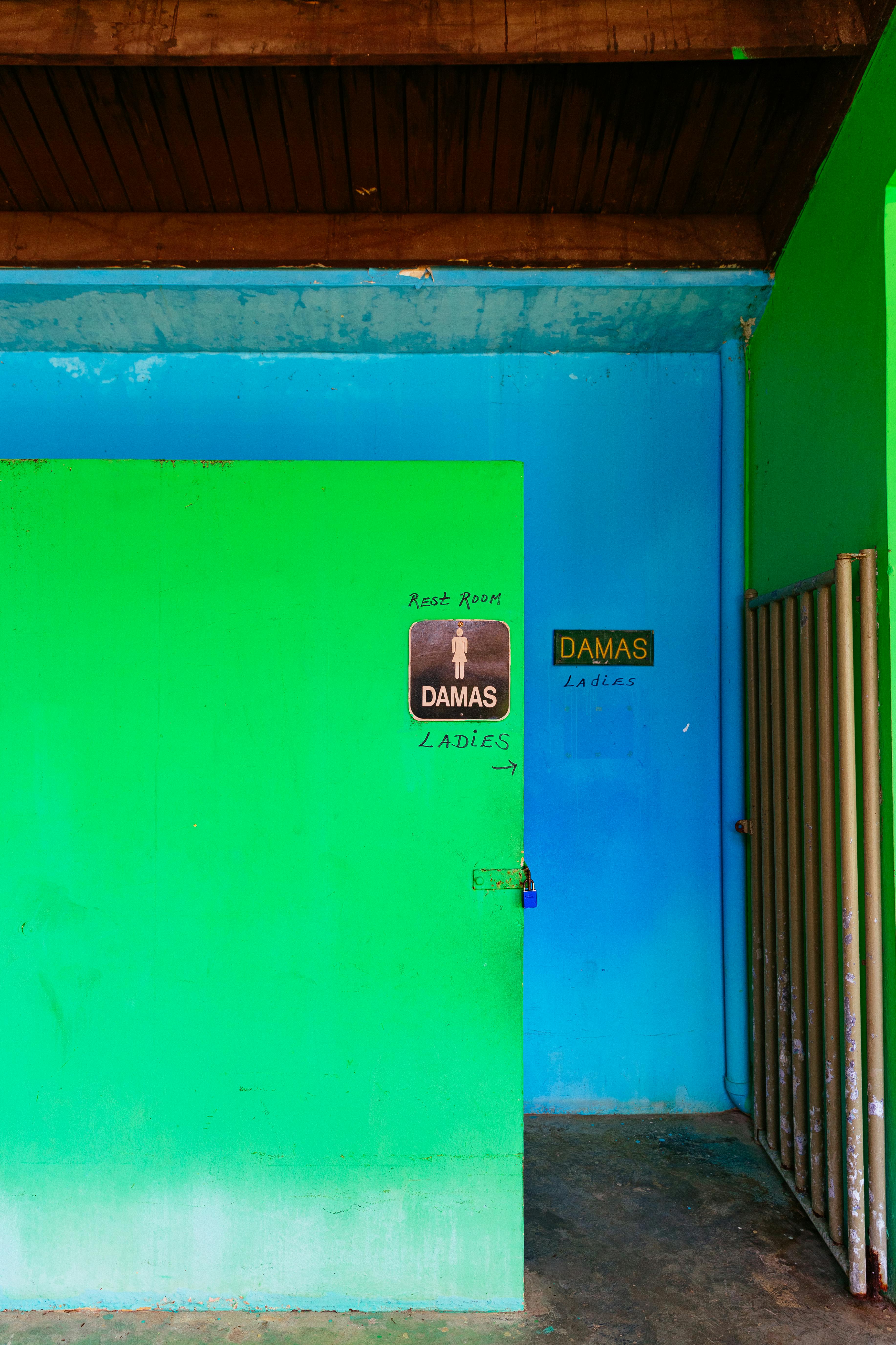 Close-Up Shot of Toilet Partitions · Free Stock Photo