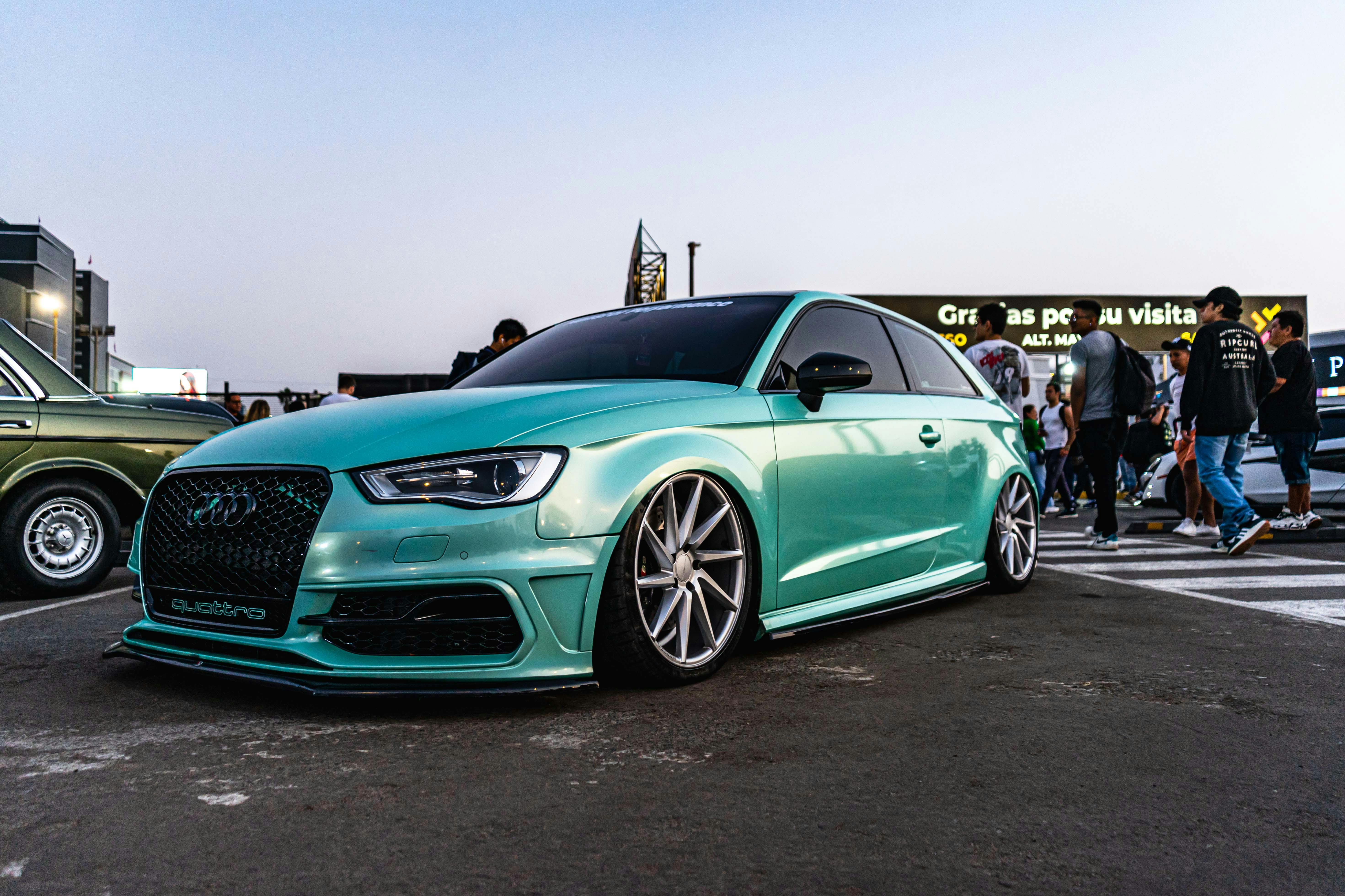 Green Sports Audi RS3 · Free Stock Photo