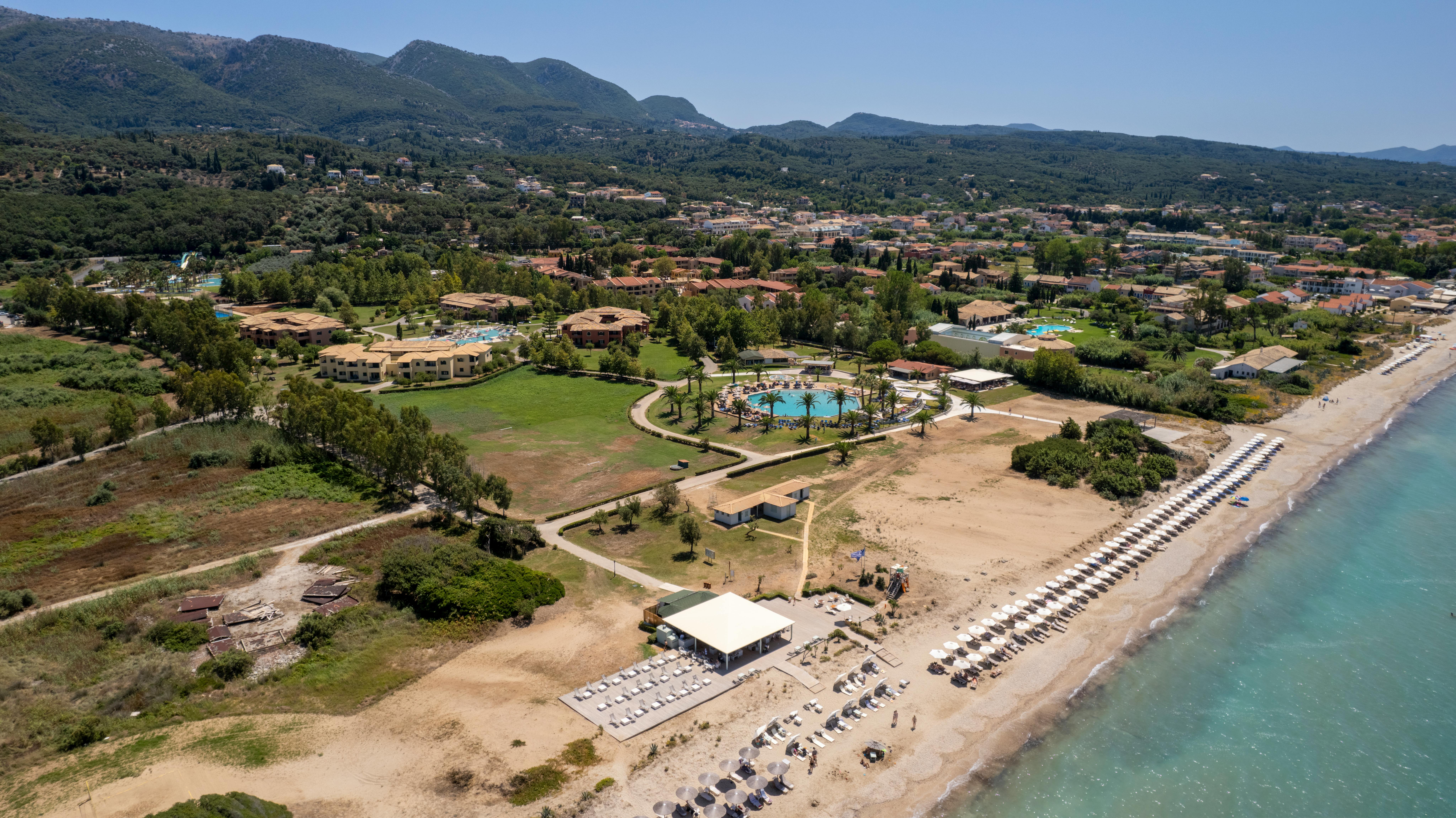 The Grecotel Costa Botanica Summer Resort, Aerial View · Free Stock Photo