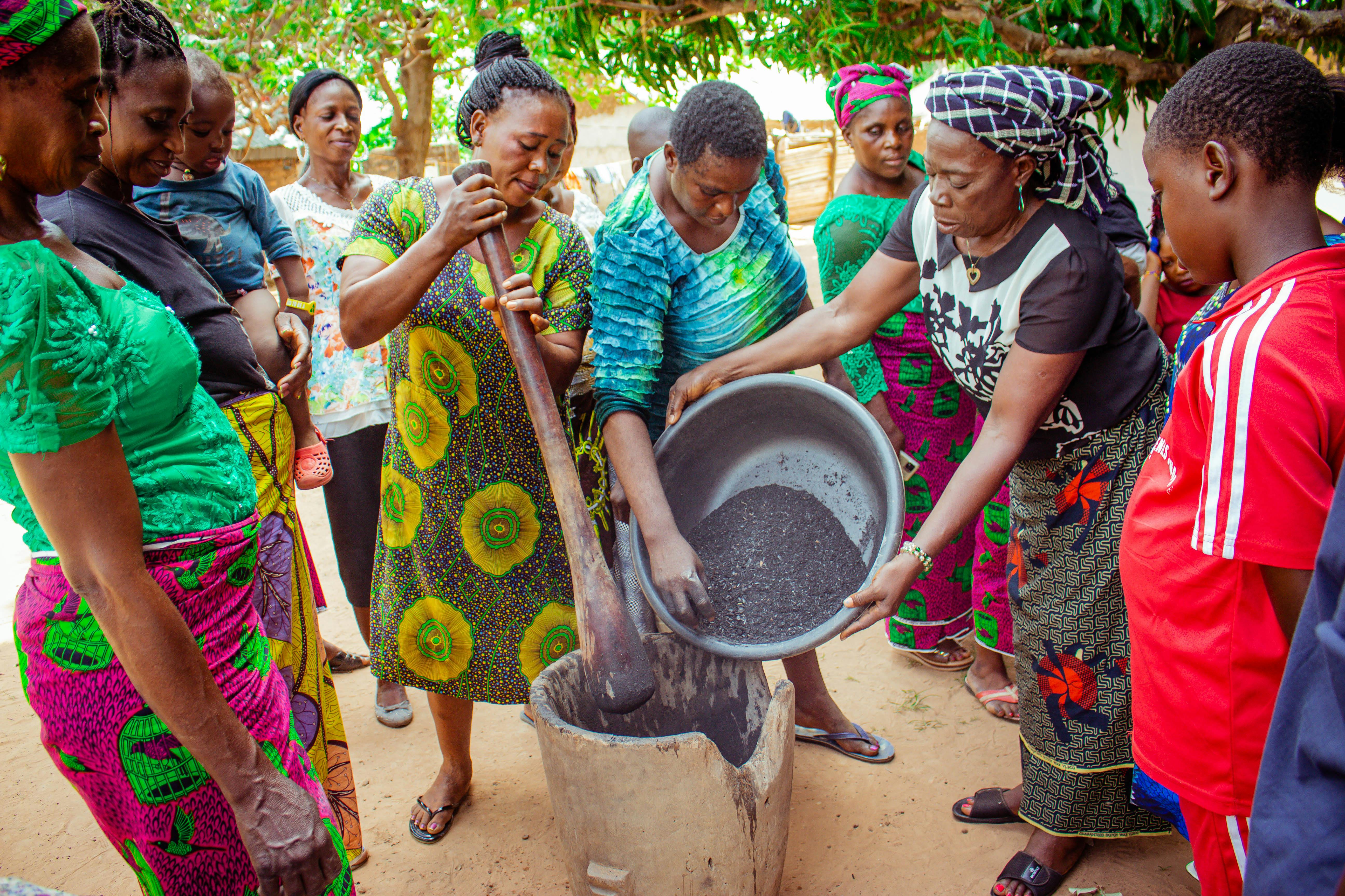 People in Traditional Clothing in Village · Free Stock Photo