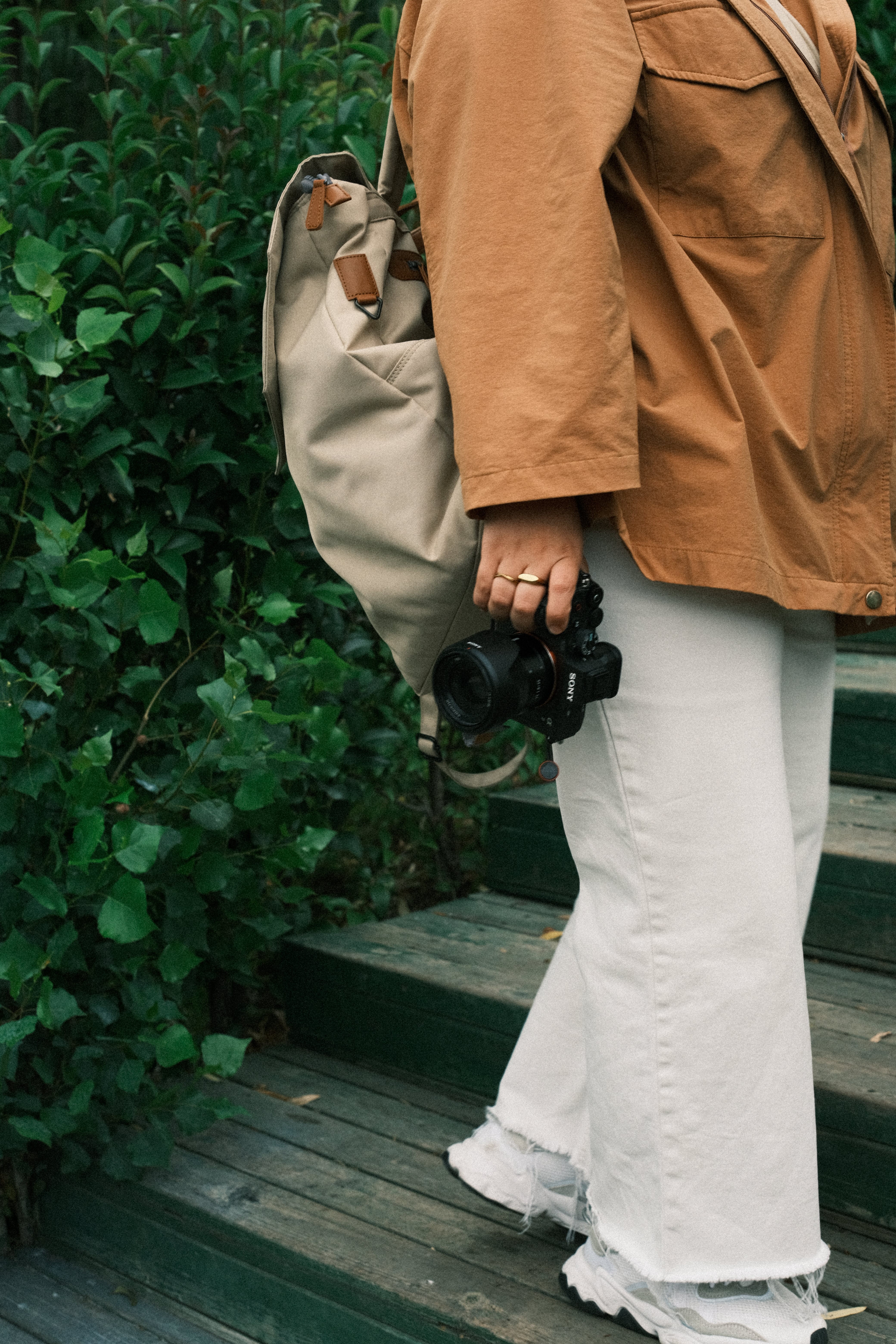 Standing Person with Camera · Free Stock Photo