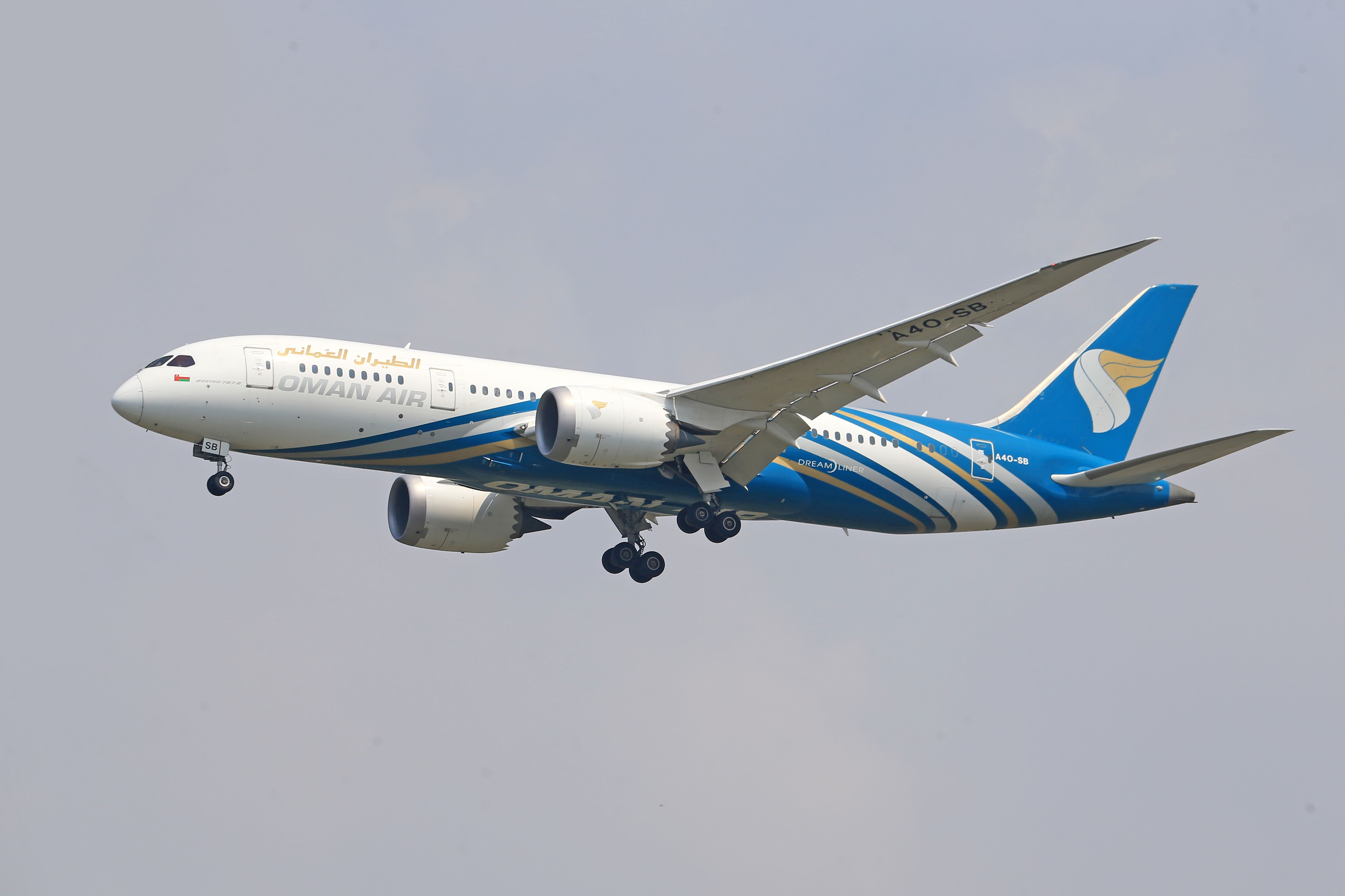 View of a Flying Commercial Airplane · Free Stock Photo