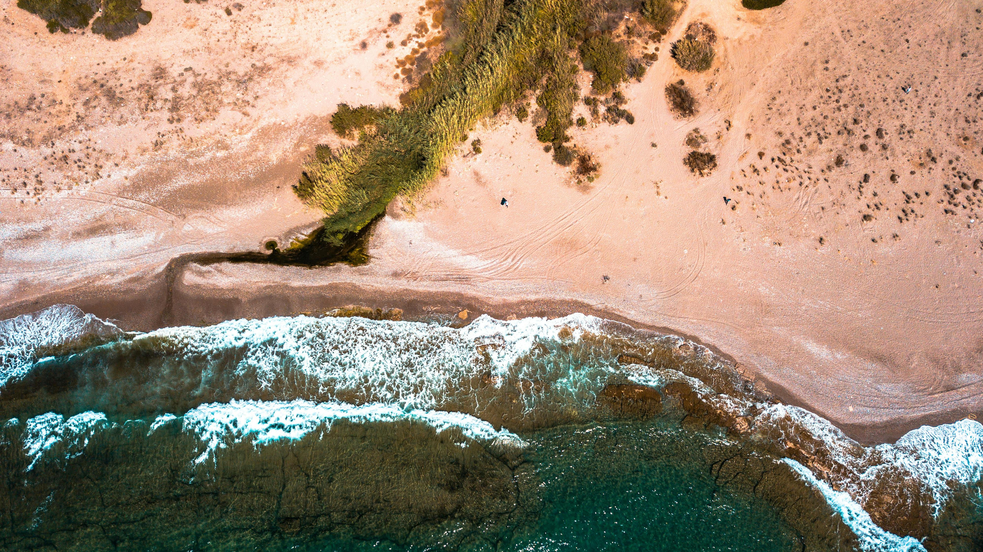 Aerial View of a Beach · Free Stock Photo
