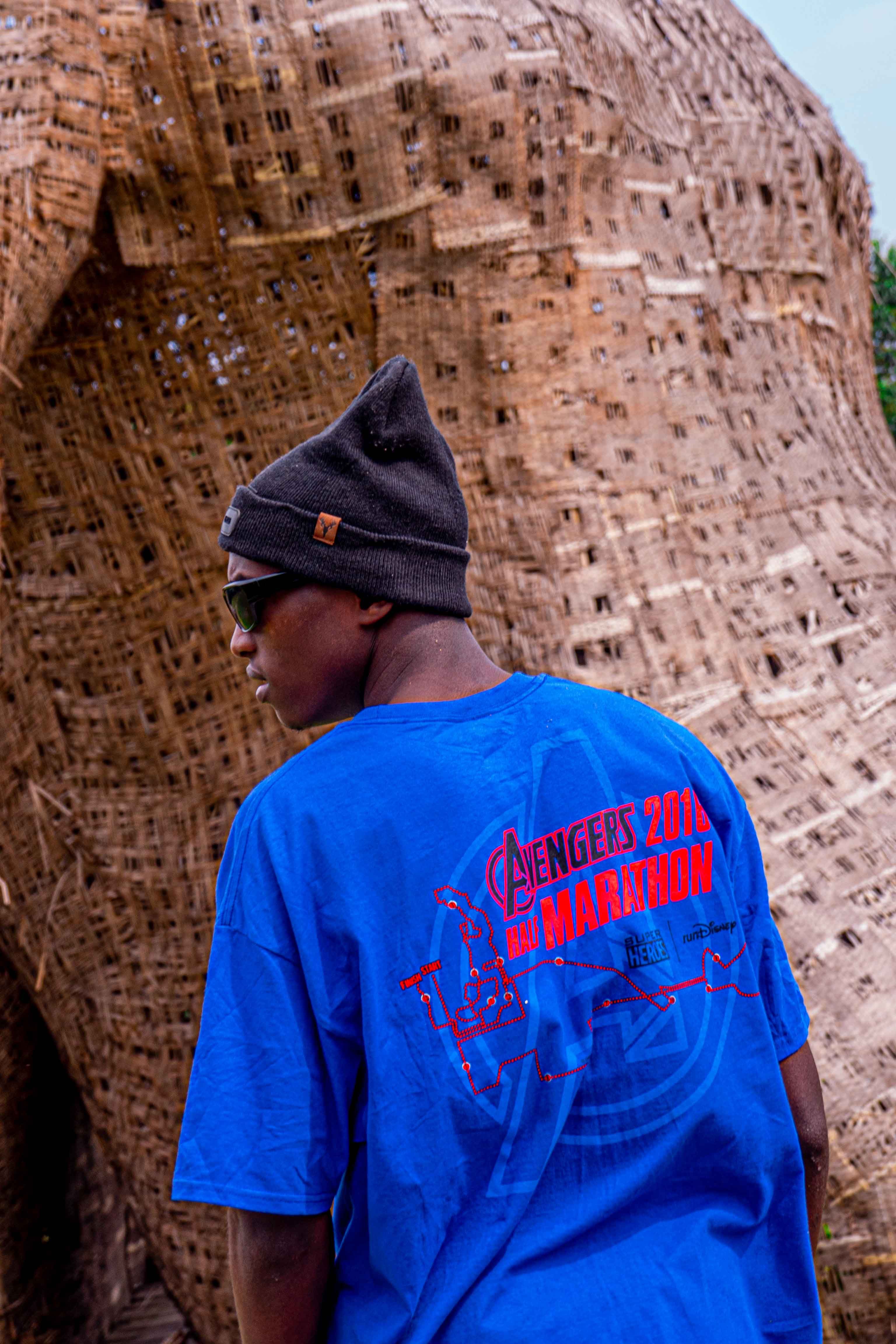 Back View of Man in Blue T-shirt · Free Stock Photo