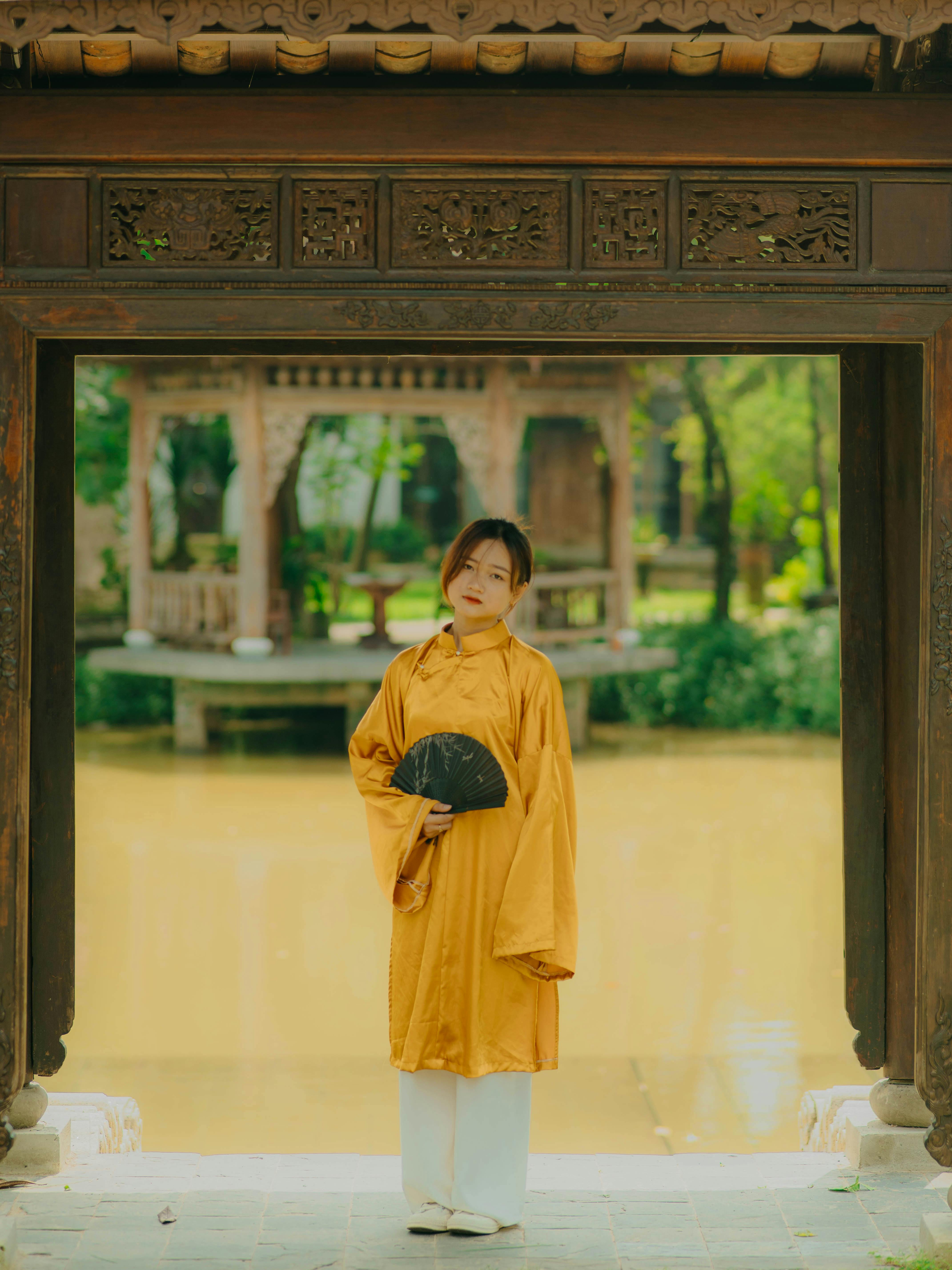 Woman in Yellow, Traditional Clothing · Free Stock Photo