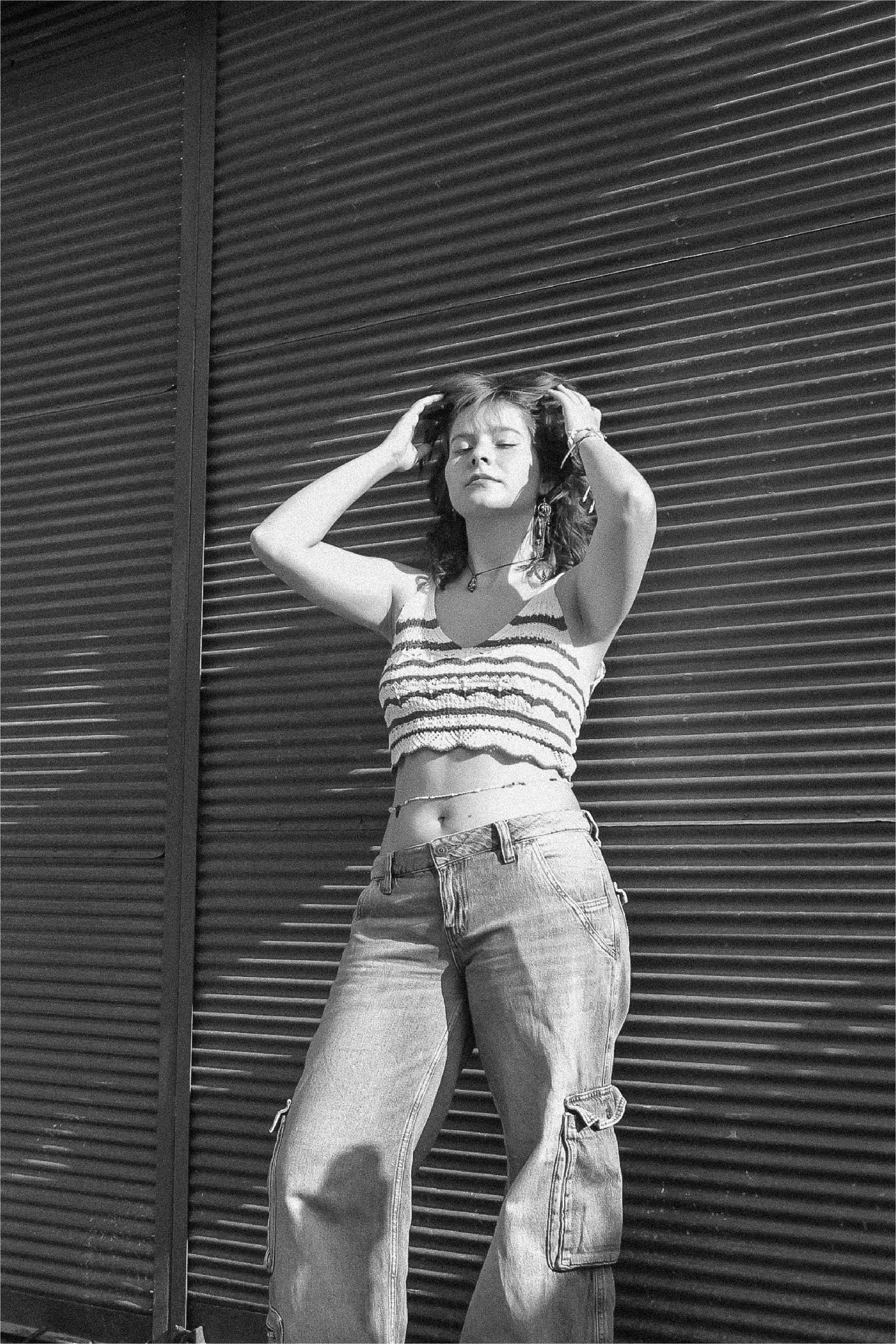 Young Woman in a Summer Outfit Standing Outside · Free Stock Photo