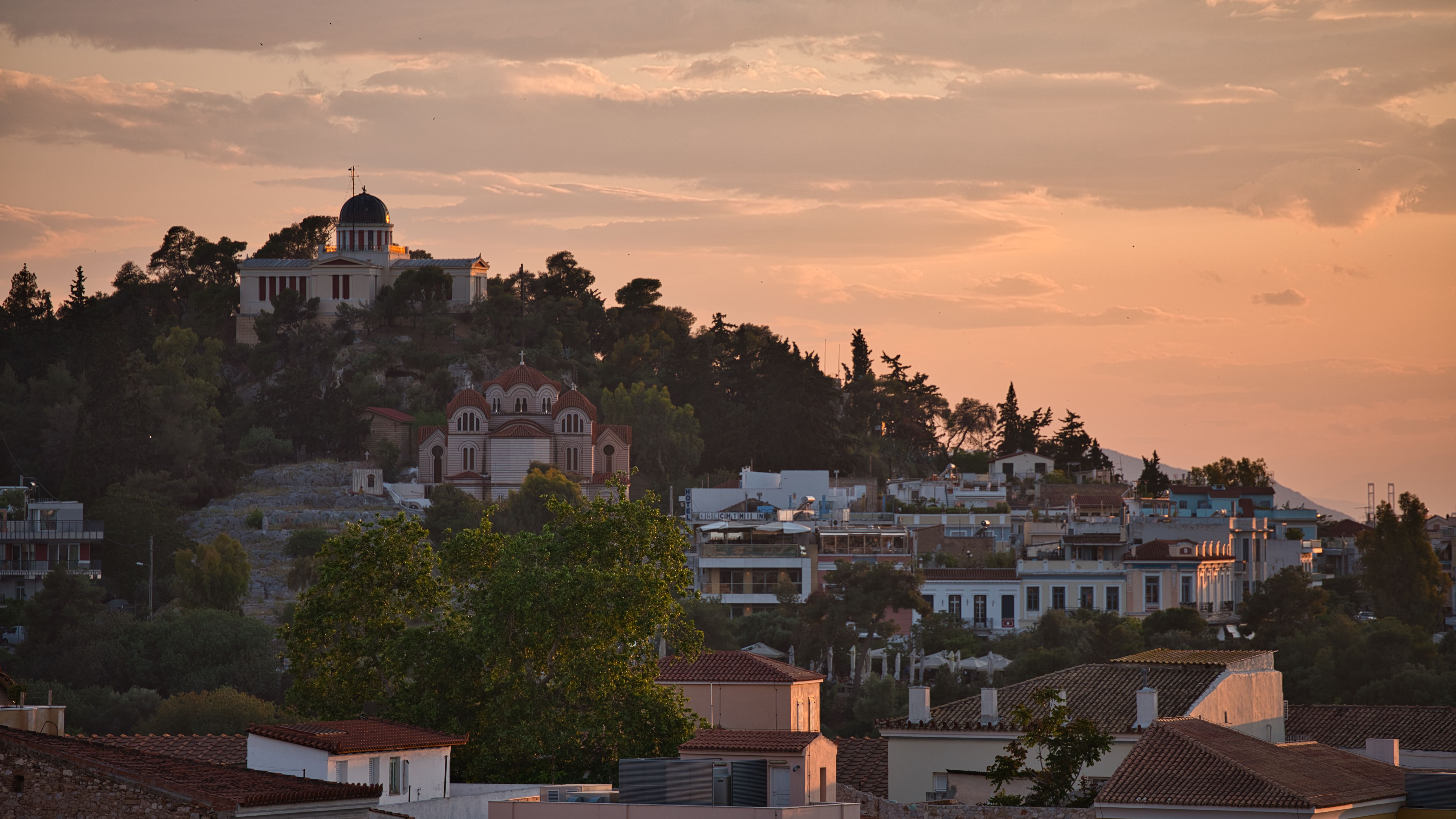 Hill of the Nymphs in Athens in the Evening · Free Stock Photo