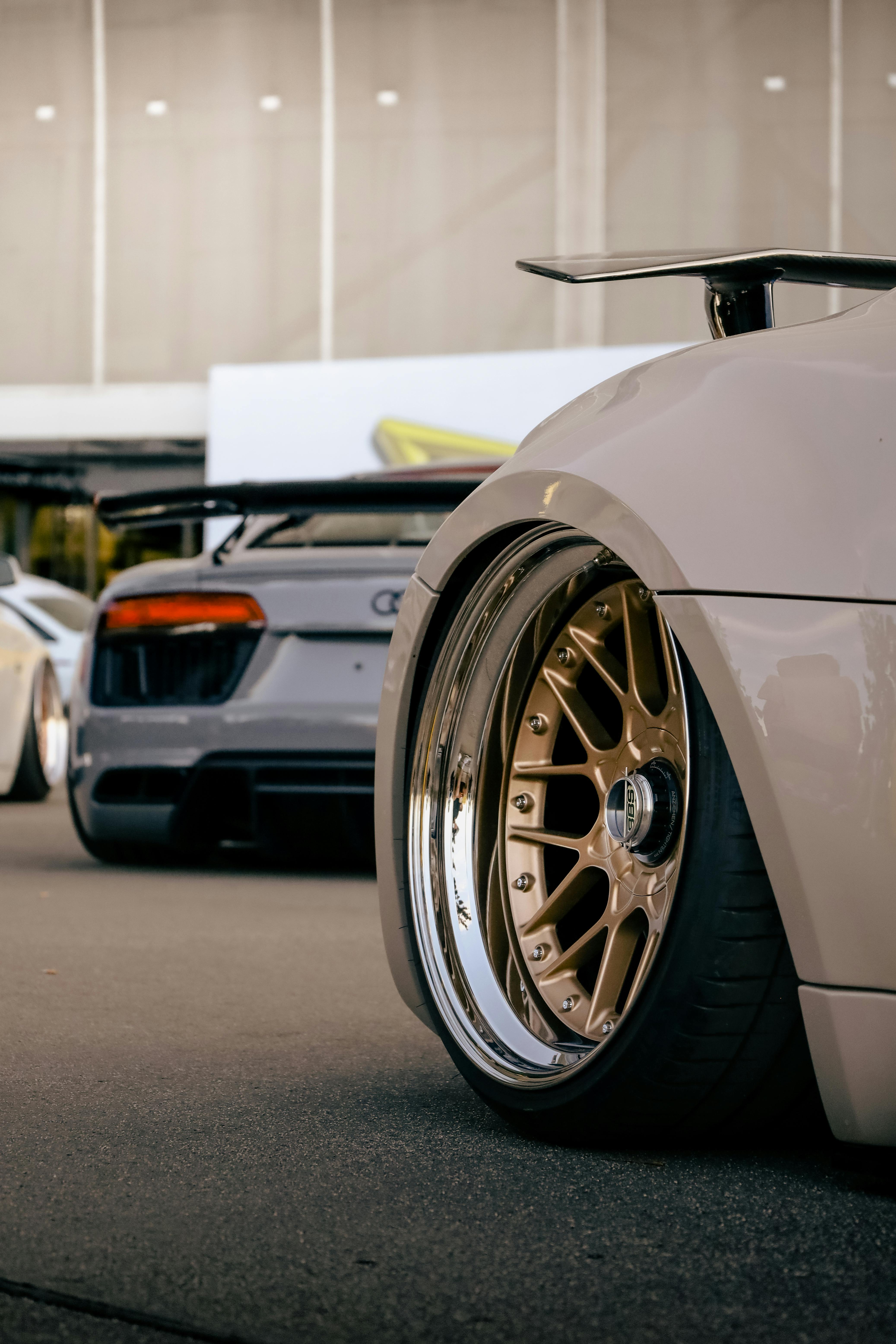 Closeup of a Sports Car Wheel · Free Stock Photo