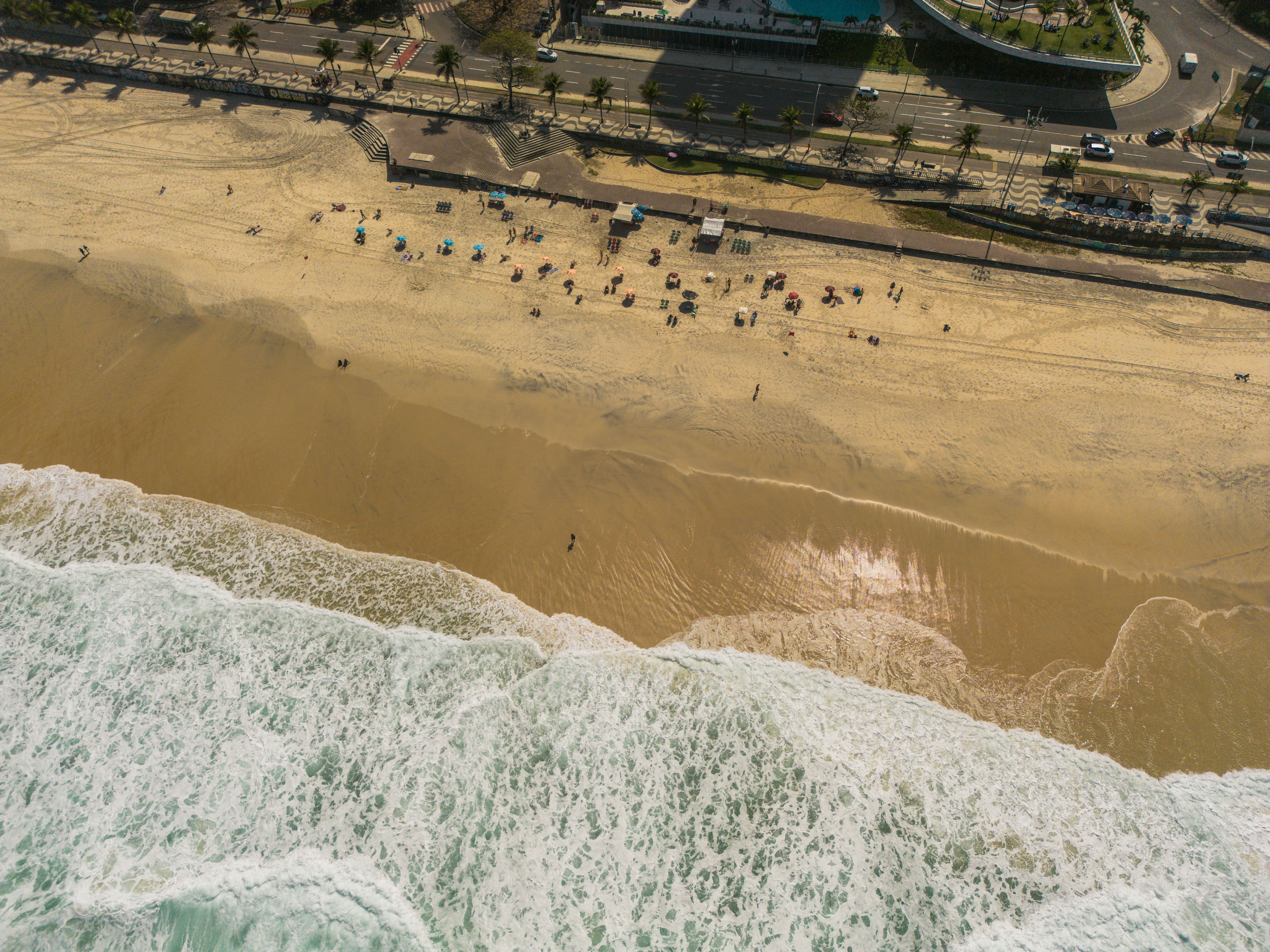 Aerial View of a Beach · Free Stock Photo