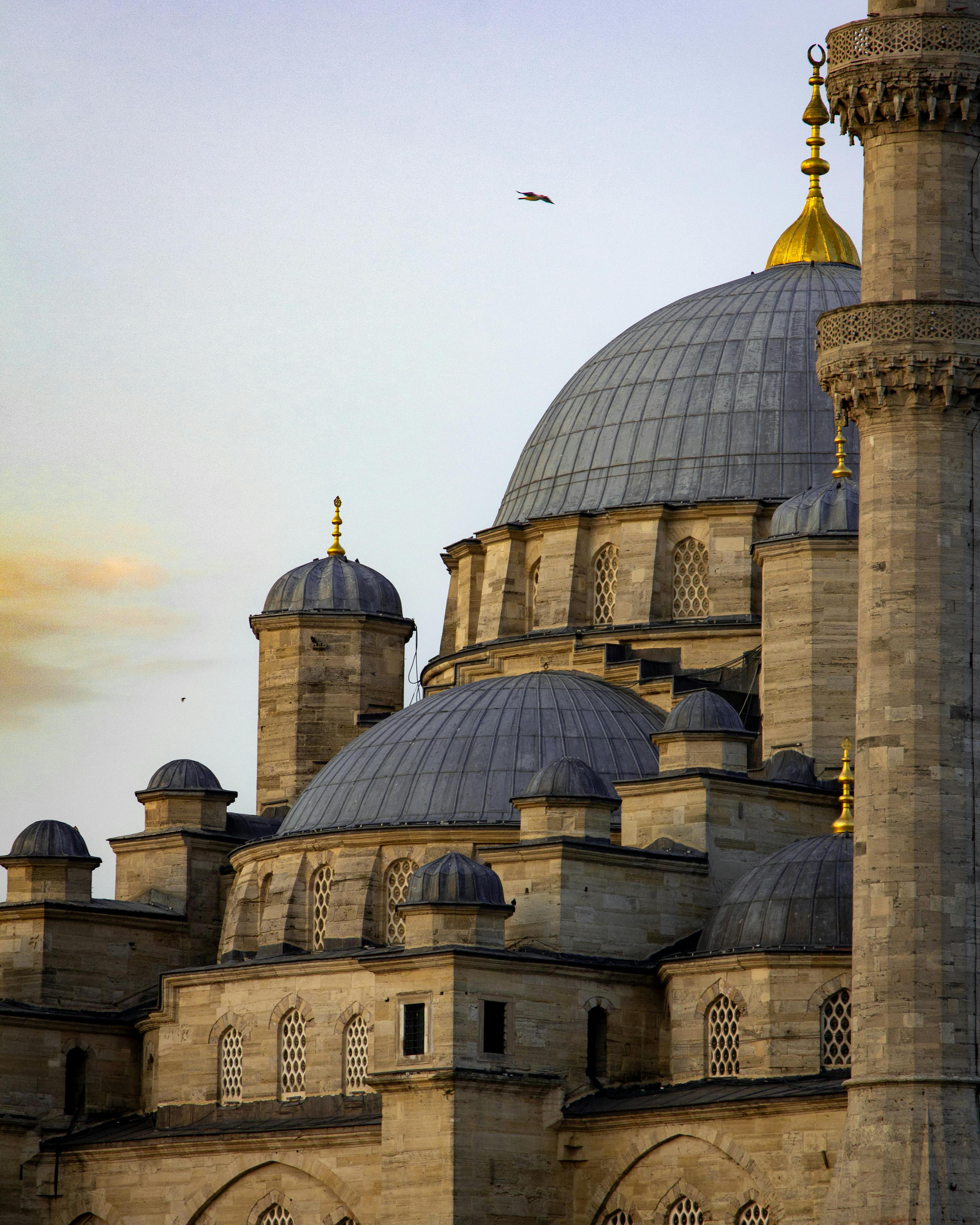 Gold Mosque during Sunset · Free Stock Photo