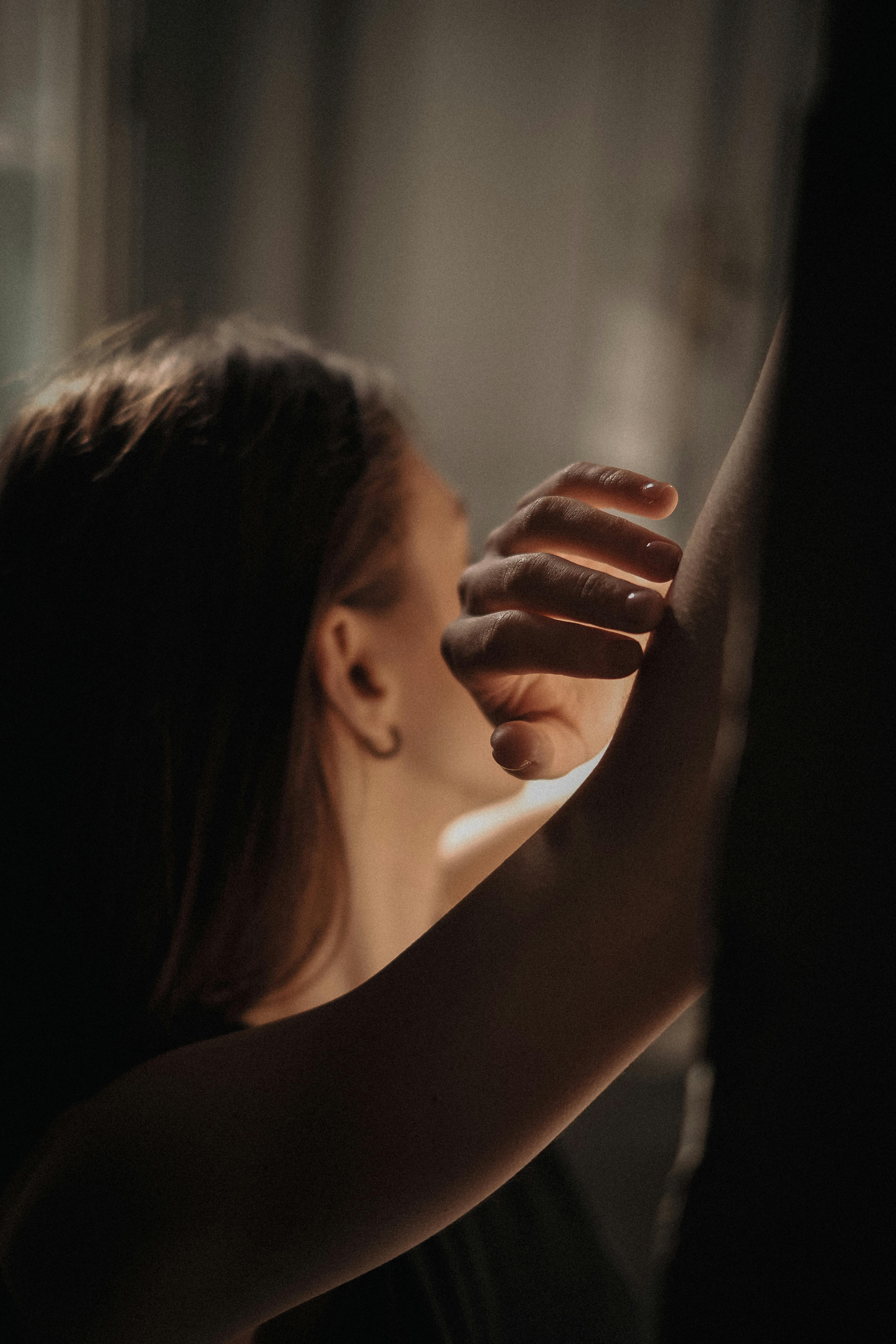 Young woman laying down on floor · Free Stock Photo