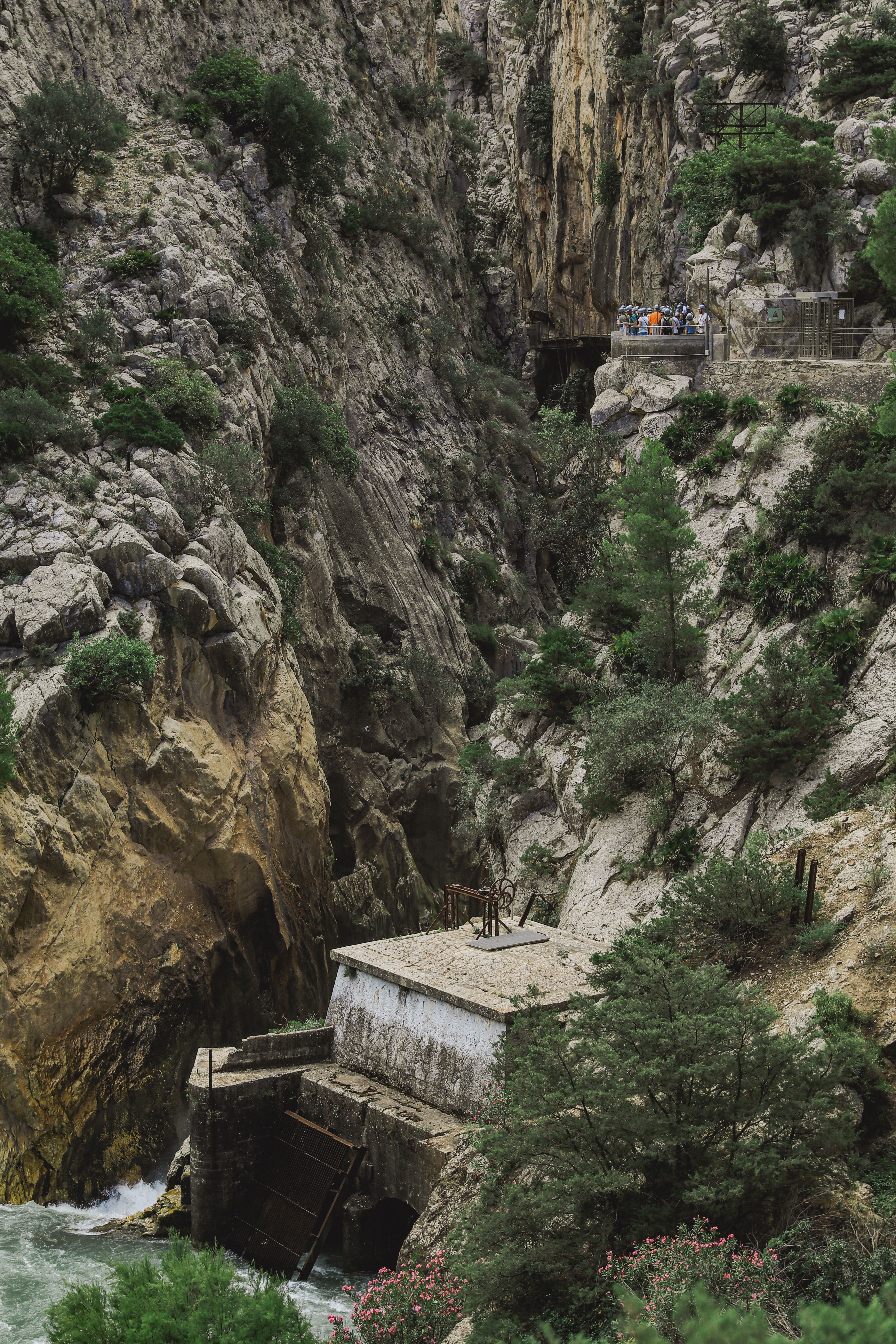 Concrete Structure Near Dam in Canyon in Spain · Free Stock Photo
