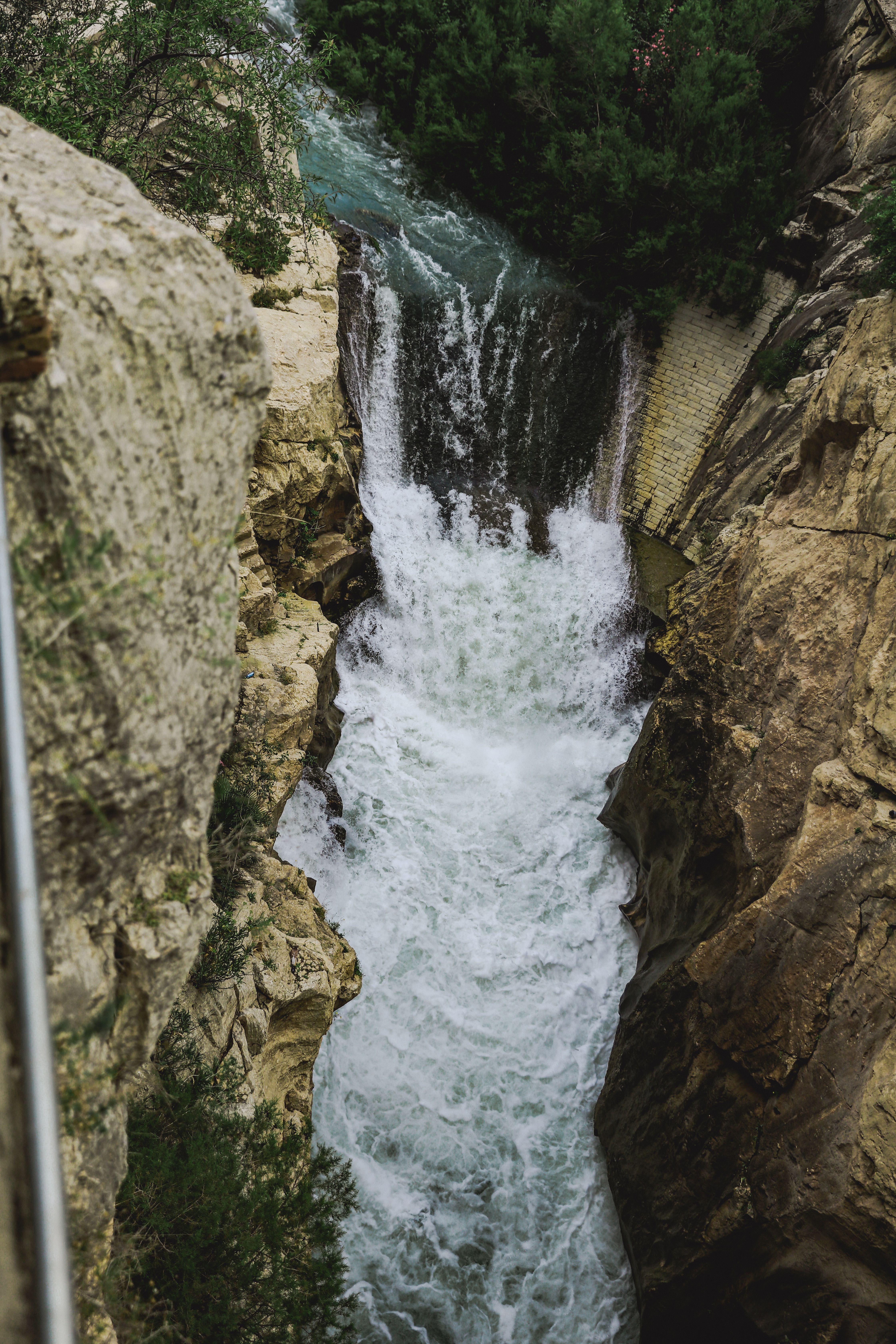 Waterfall on Cliff in Spain · Free Stock Photo