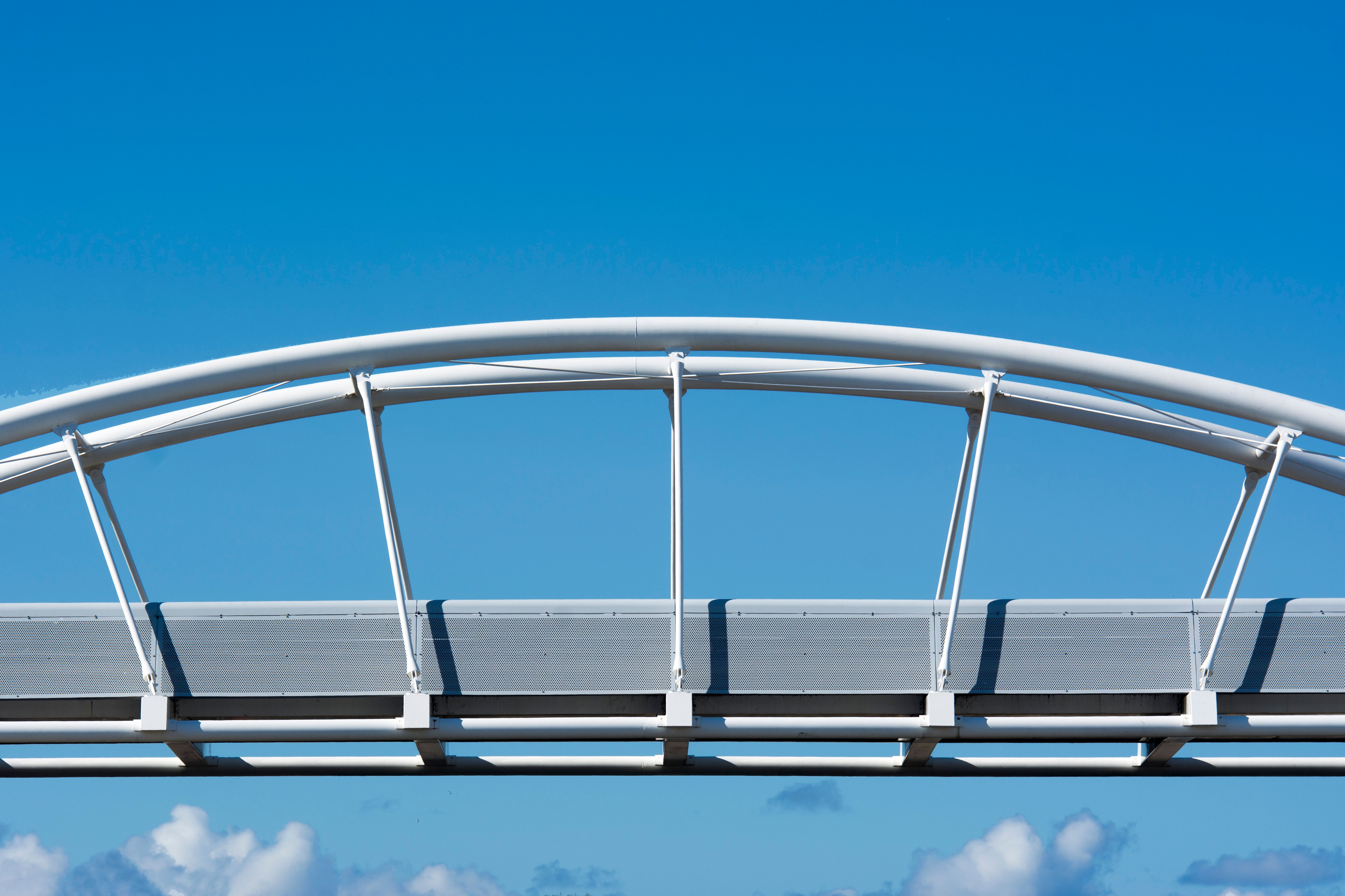 Sunlit Bridge Beams · Free Stock Photo