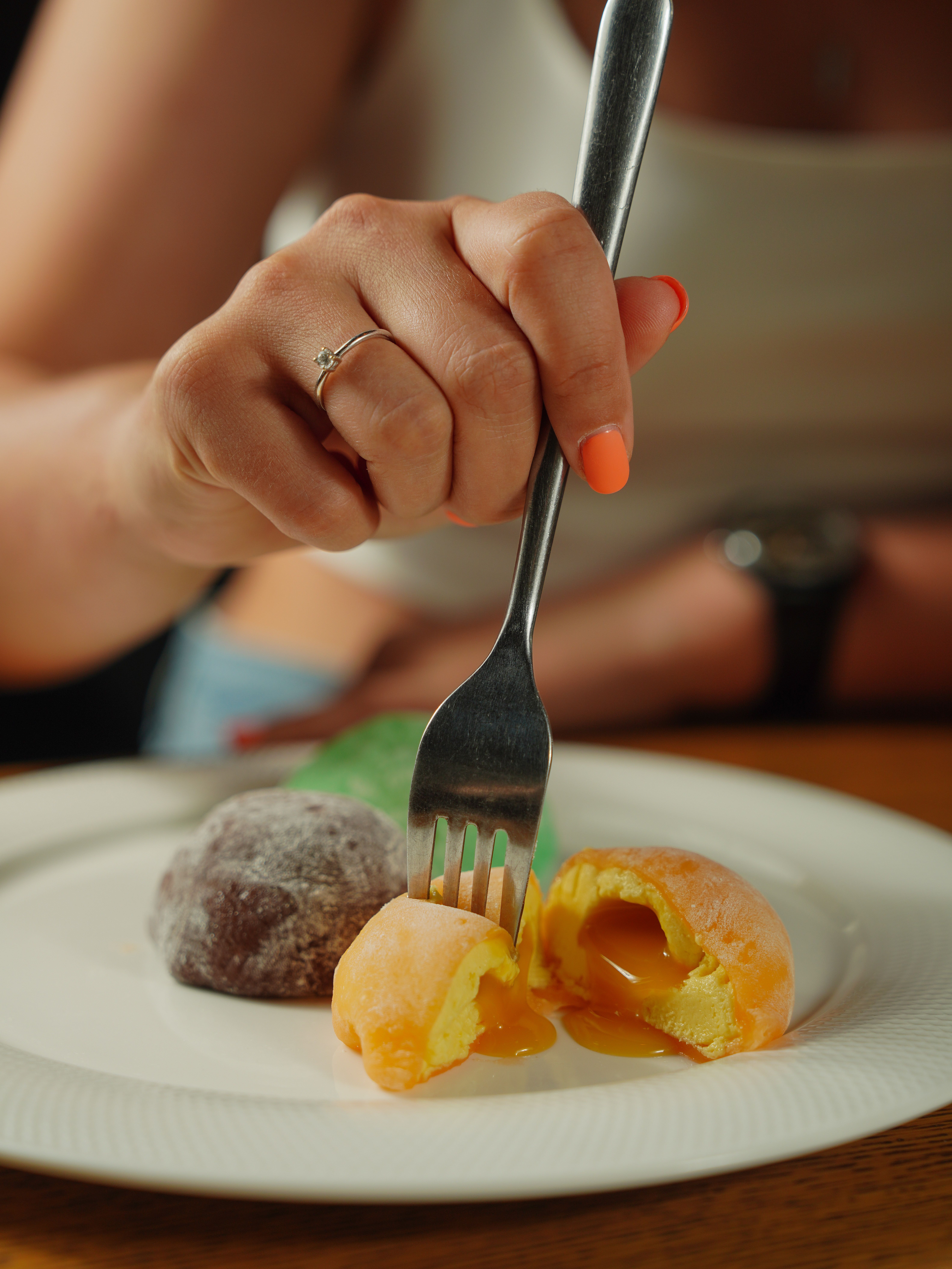 Close-up of Woman Eating a Dessert · Free Stock Photo
