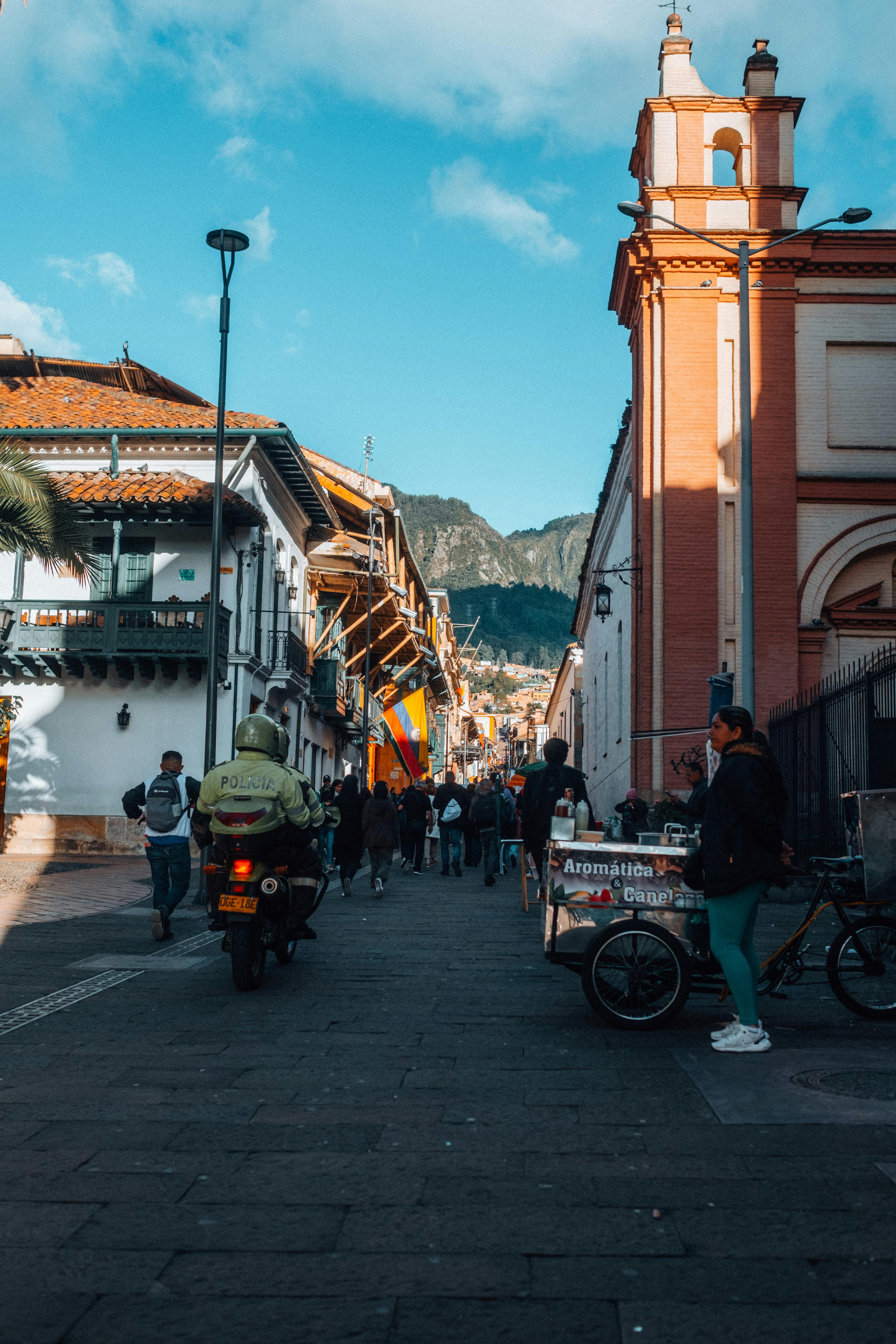 Crowd on a Street in Bogota · Free Stock Photo
