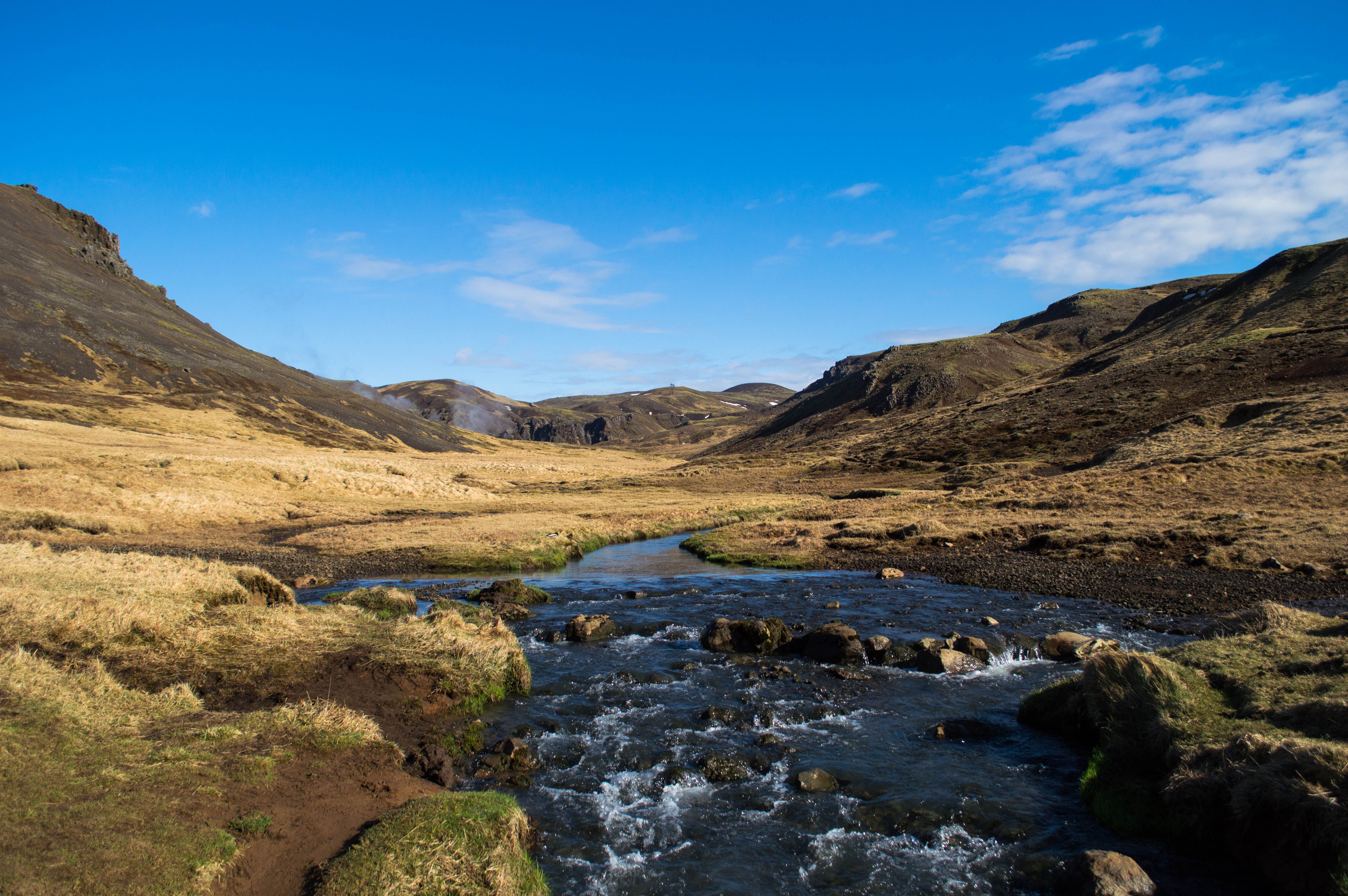 River in Valley in Countryside · Free Stock Photo