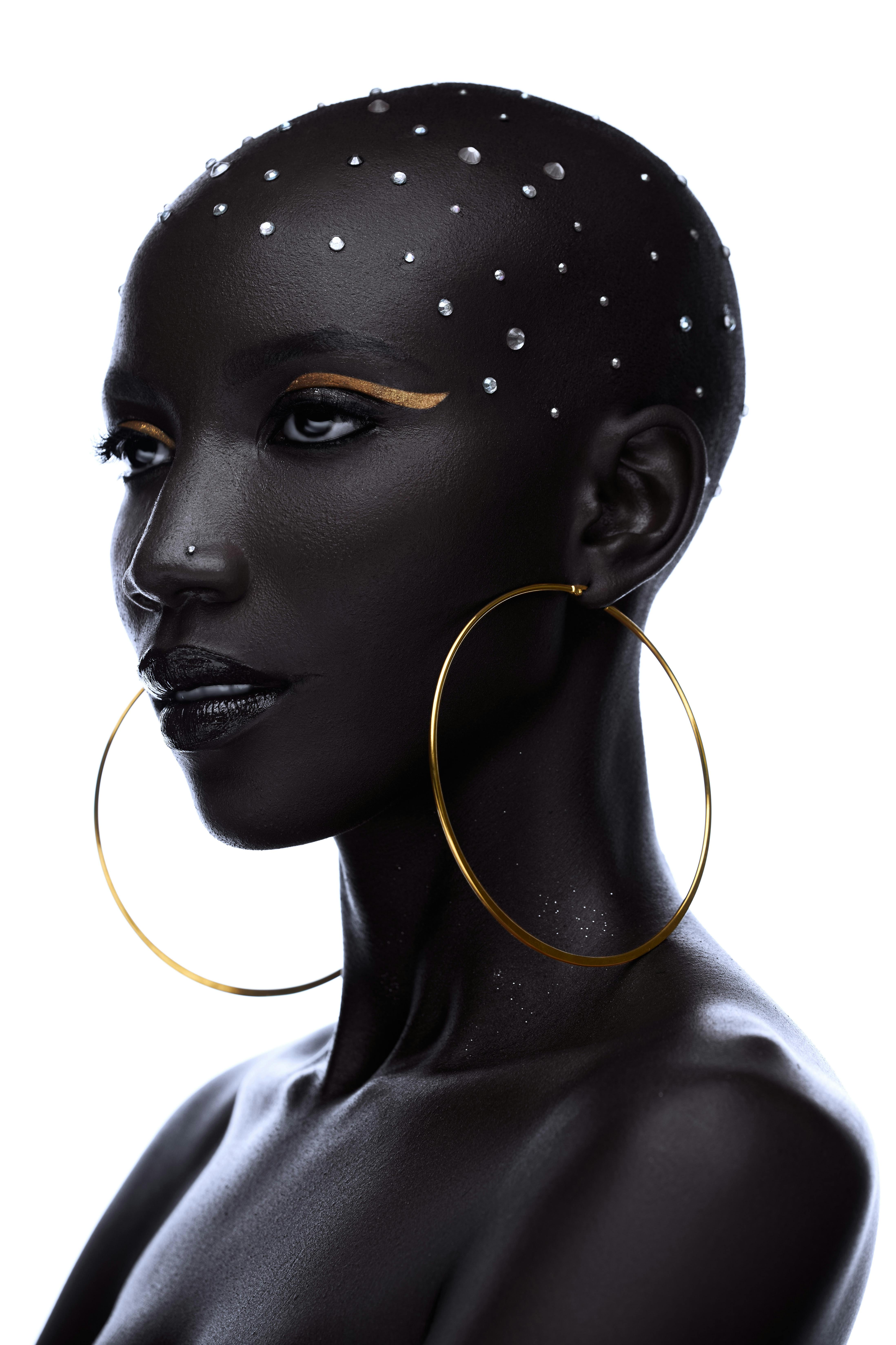 Bald Woman with Piercing on Head · Free Stock Photo