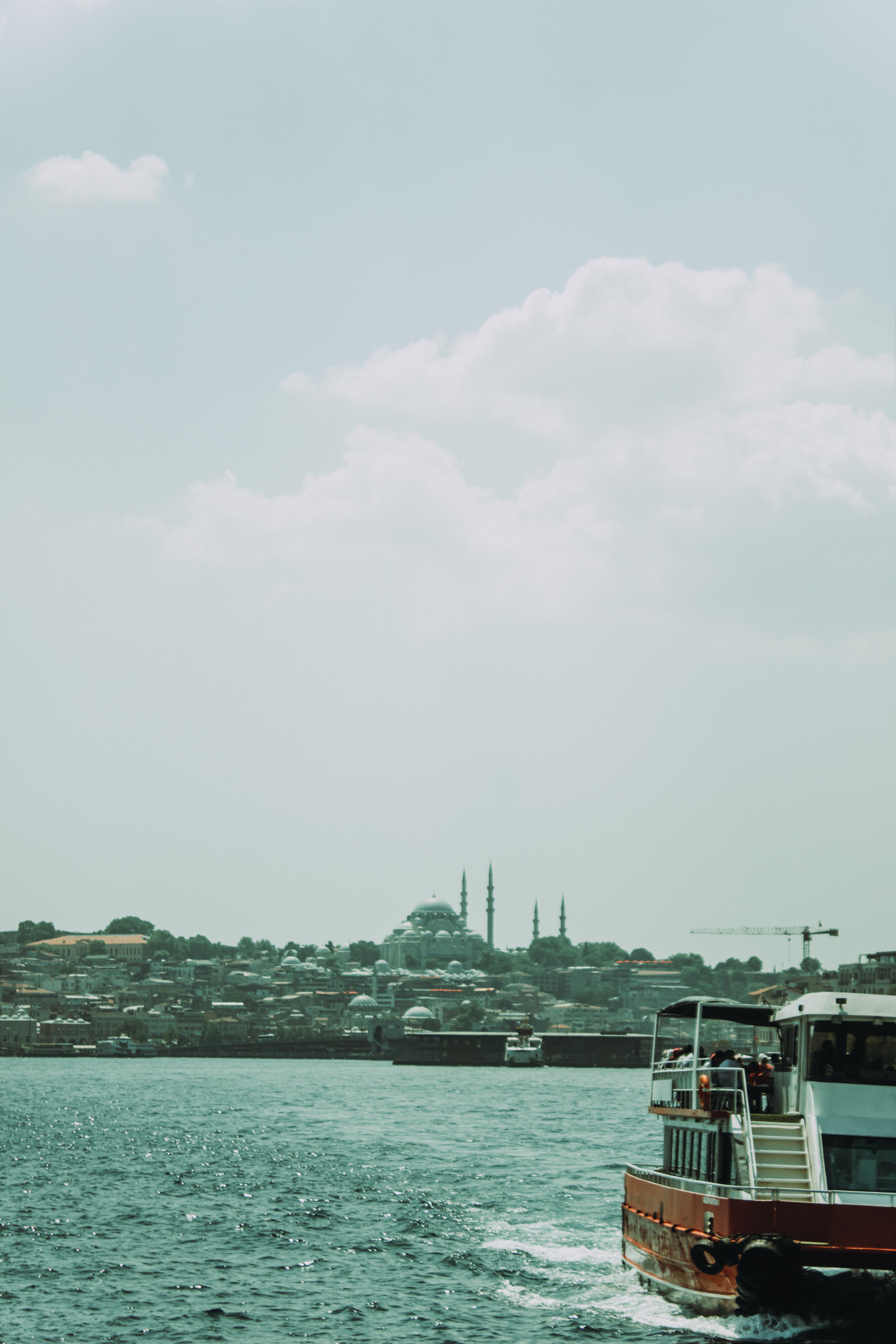 Cityscape of Istanbul and Suleymaniye Mosque at Sunset in Istanbul ...