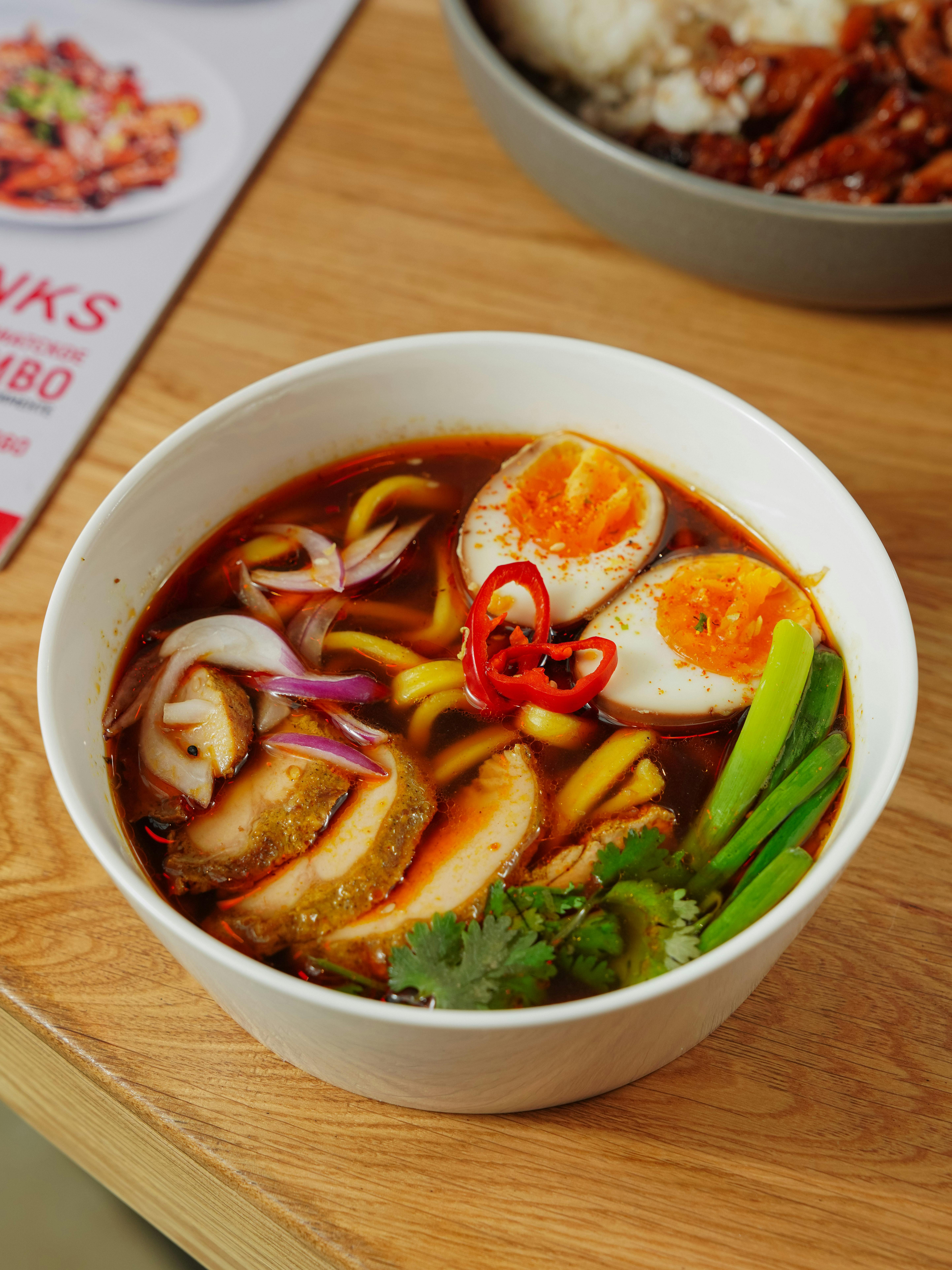 Foto de stock gratuita sobre acción, acompañamiento, bol, caldo, casera, cebolletas, cena ...