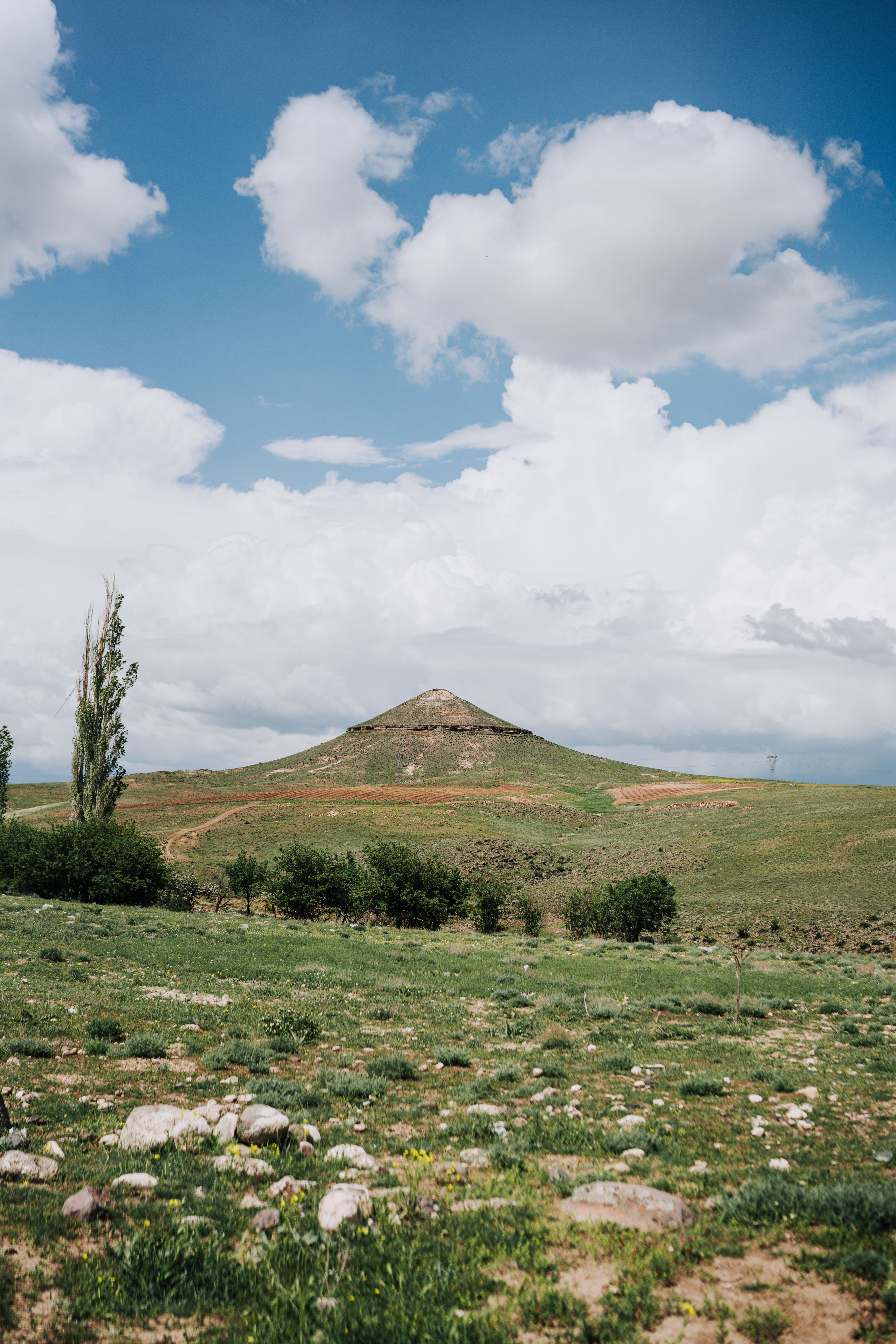 View of Landscape with a Distant Hill in Capaddocia · Free Stock Photo