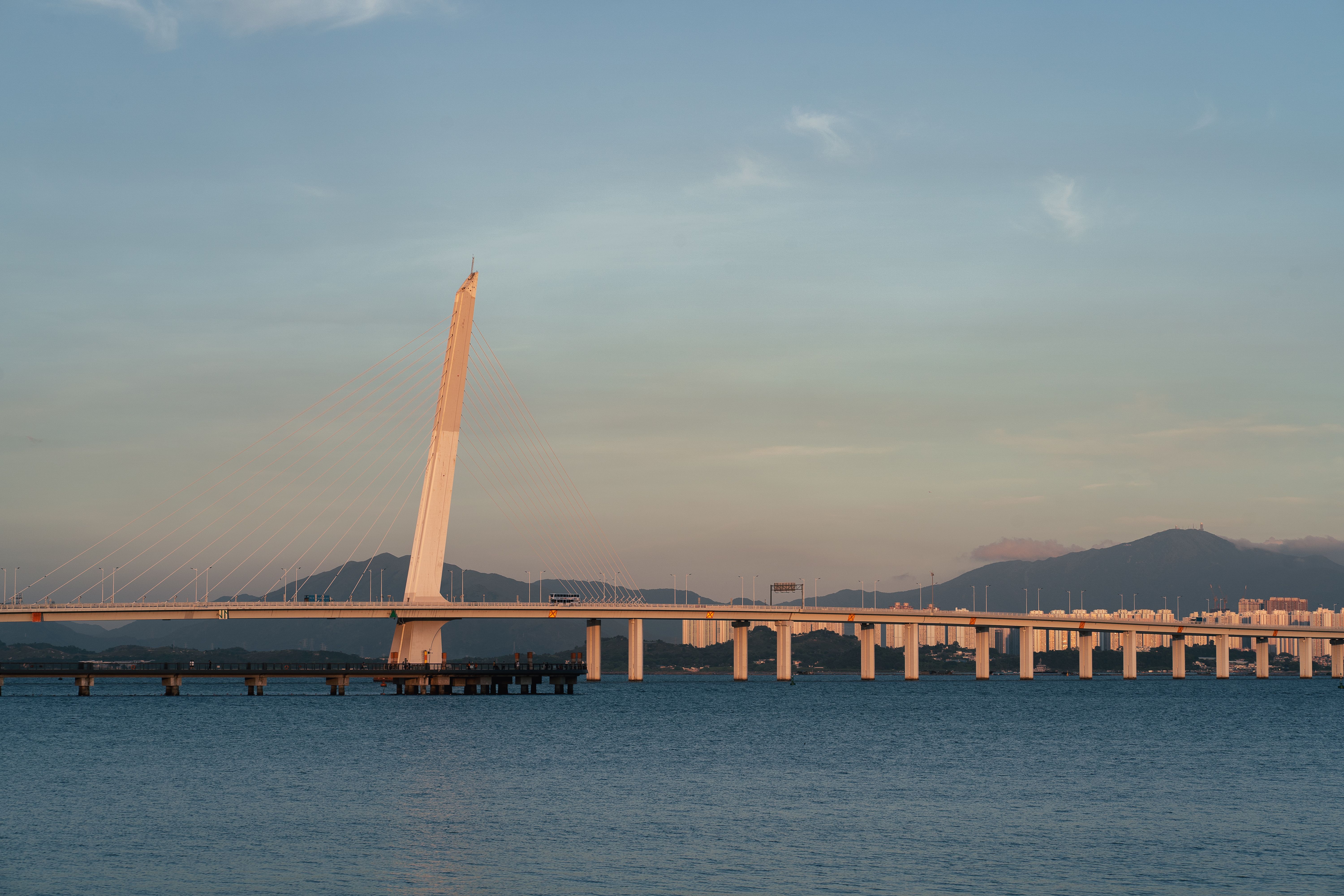 Shenzhen Bay Bridge at Sunset · Free Stock Photo