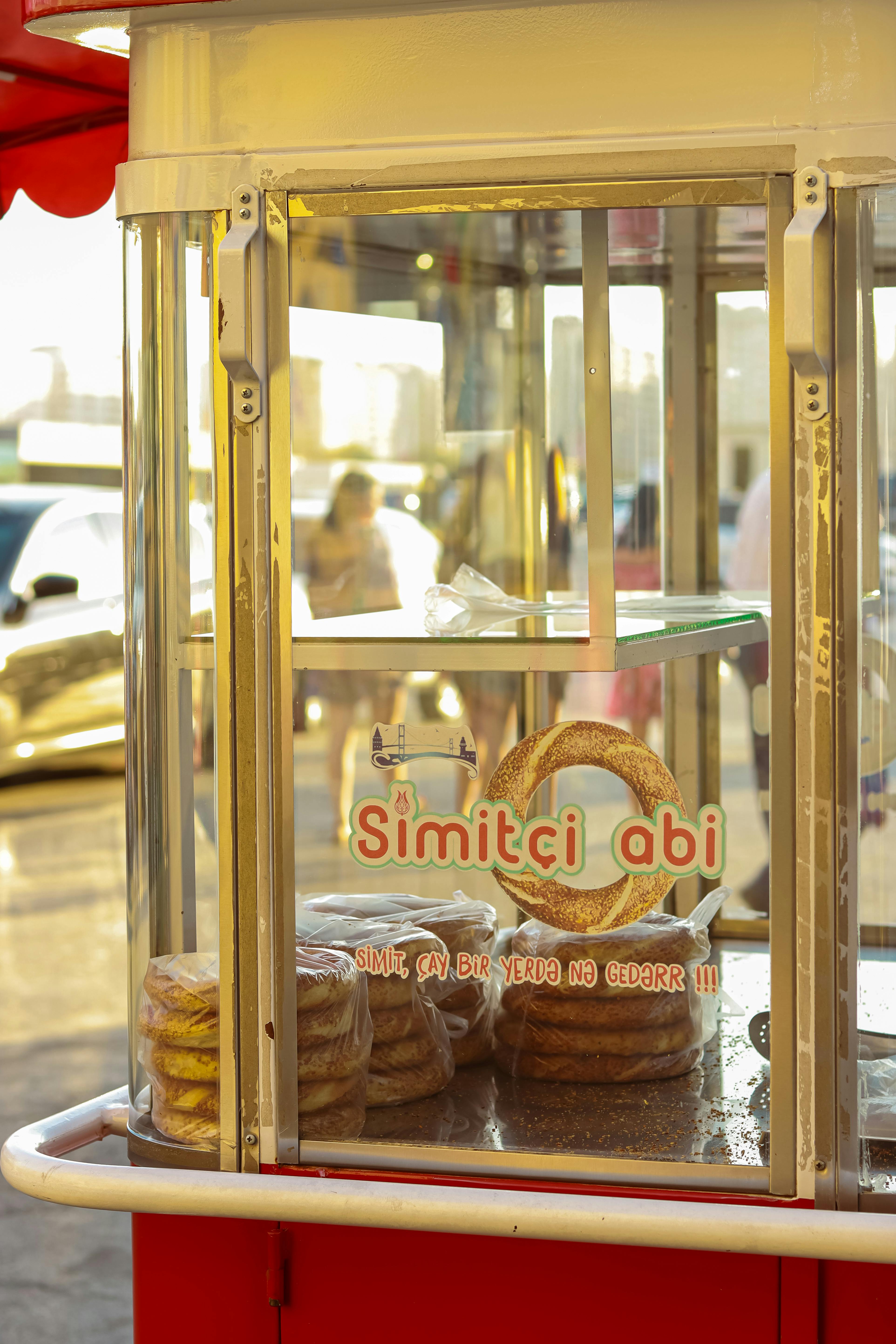 Food Stand with Simit in Turkey · Free Stock Photo