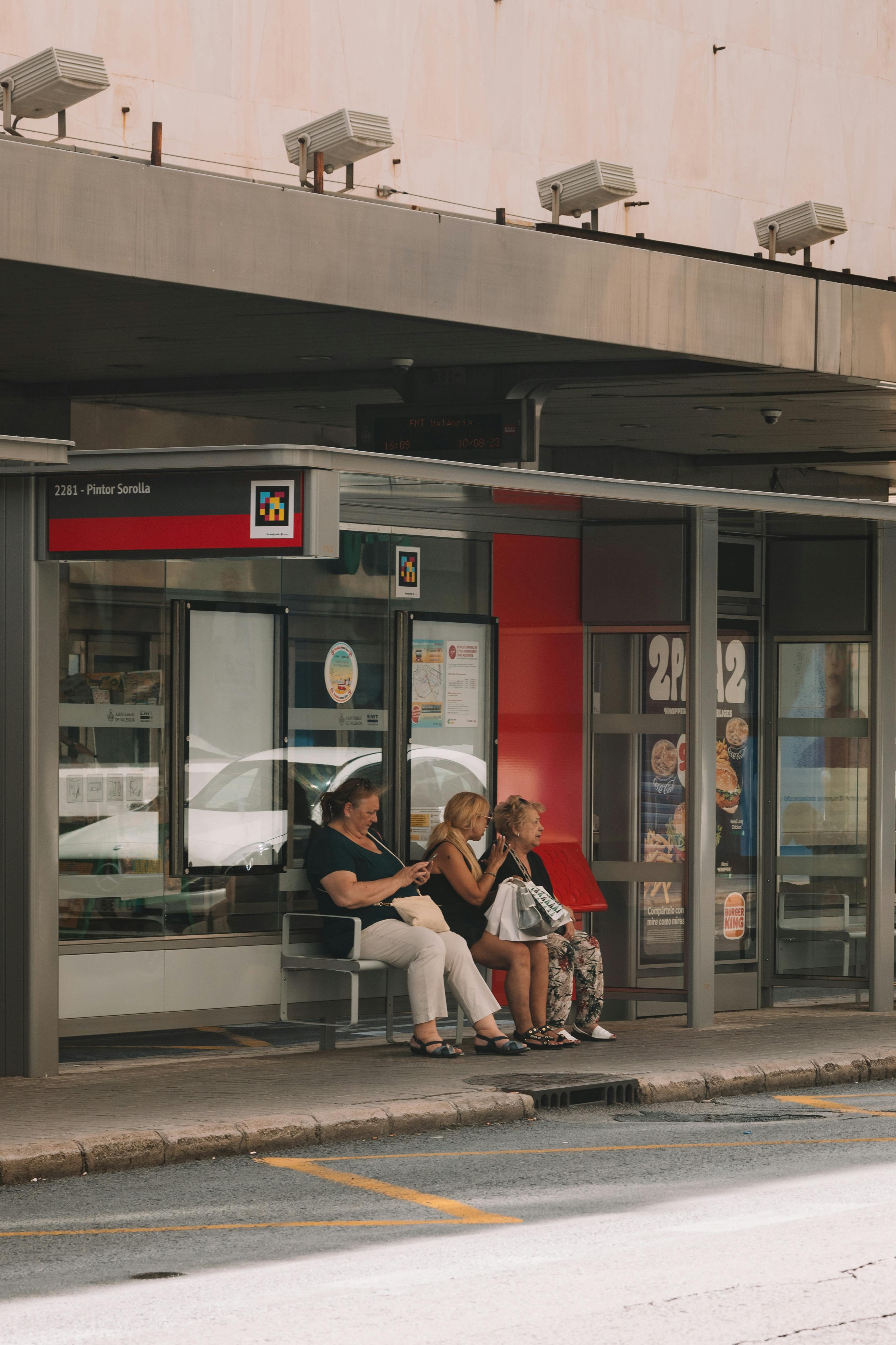 Photo of a Woman Standing Inside Bus · Free Stock Photo