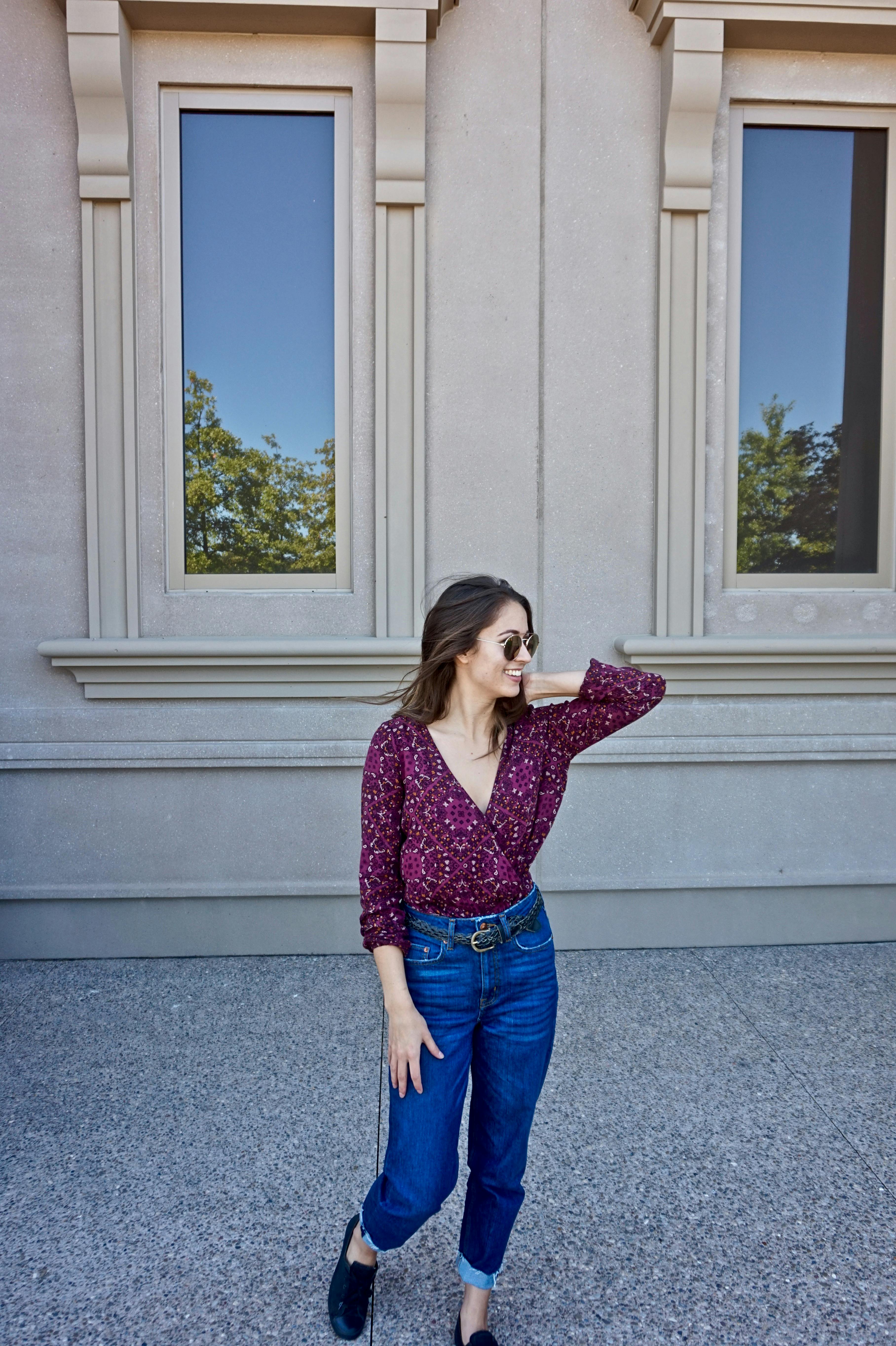Woman In Striped Dress · Free Stock Photo