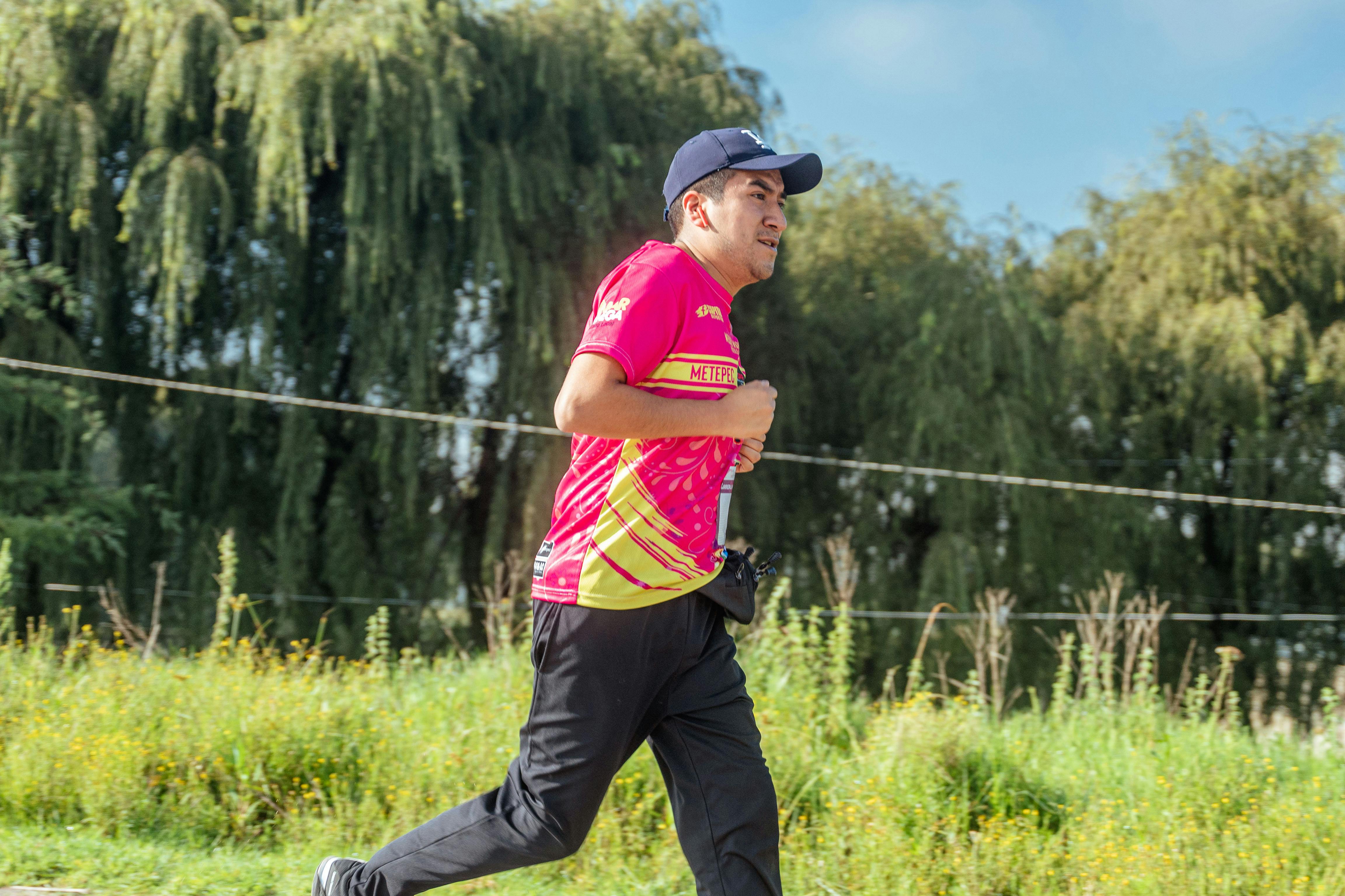 Running Man in a Cap · Free Stock Photo